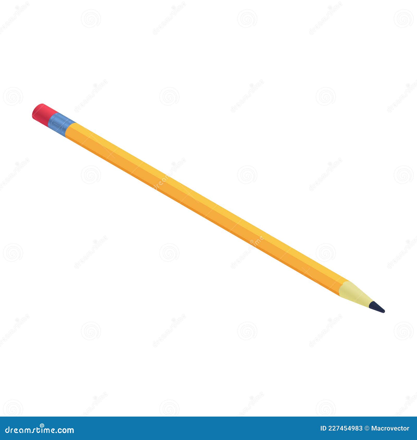 Isometric Pencil Illustration Stock Vector - Illustration of concept ...