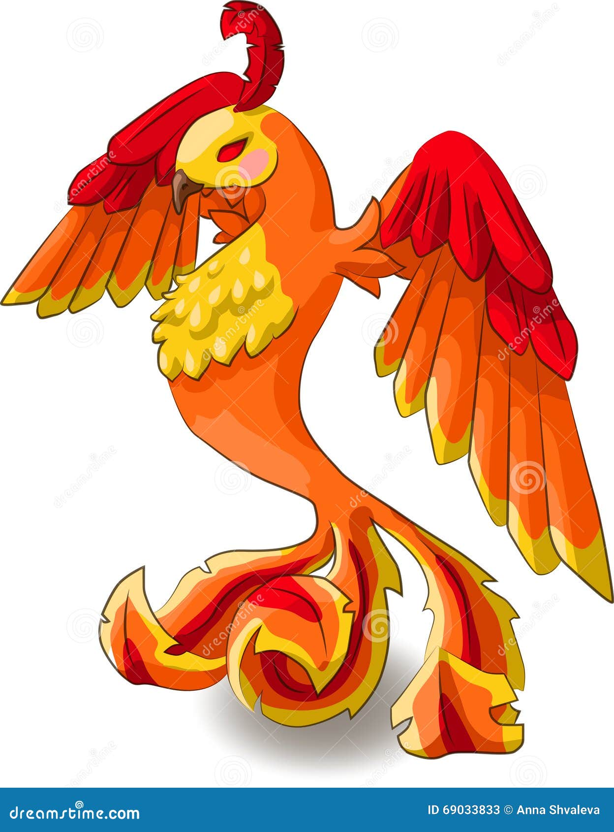 Isometric Phoenix Cartoon Vector | CartoonDealer.com #69033833