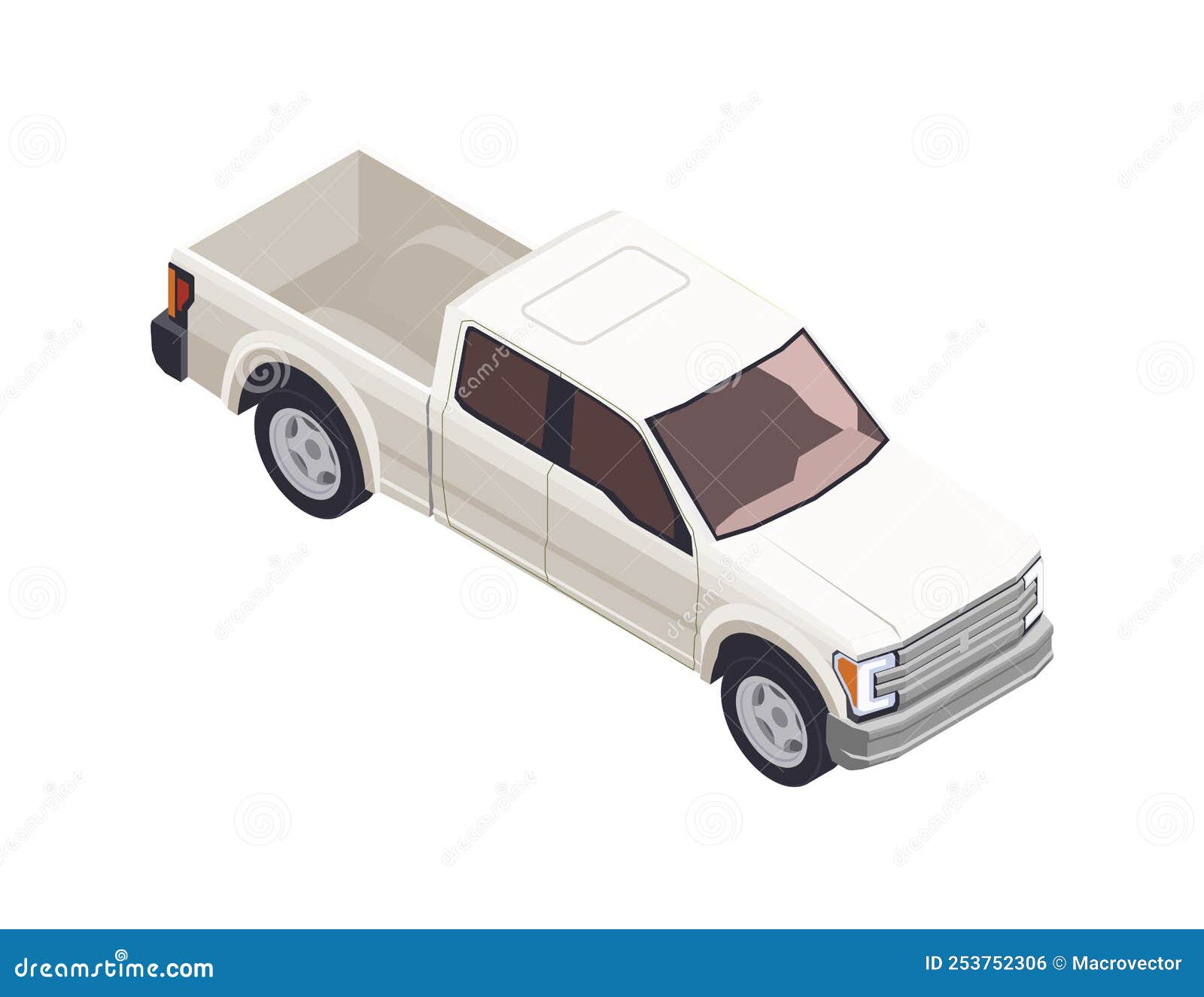 Isometric Pickup Illustration Stock Vector - Illustration of ...