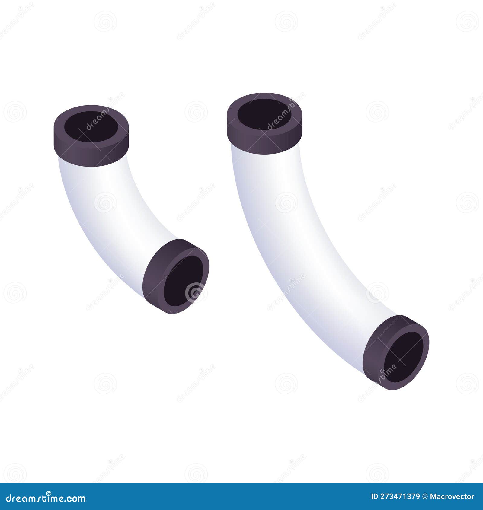 Isometric Pipes. Water Tubes, Pipeline With Valve. Oil, Gas Industry ...