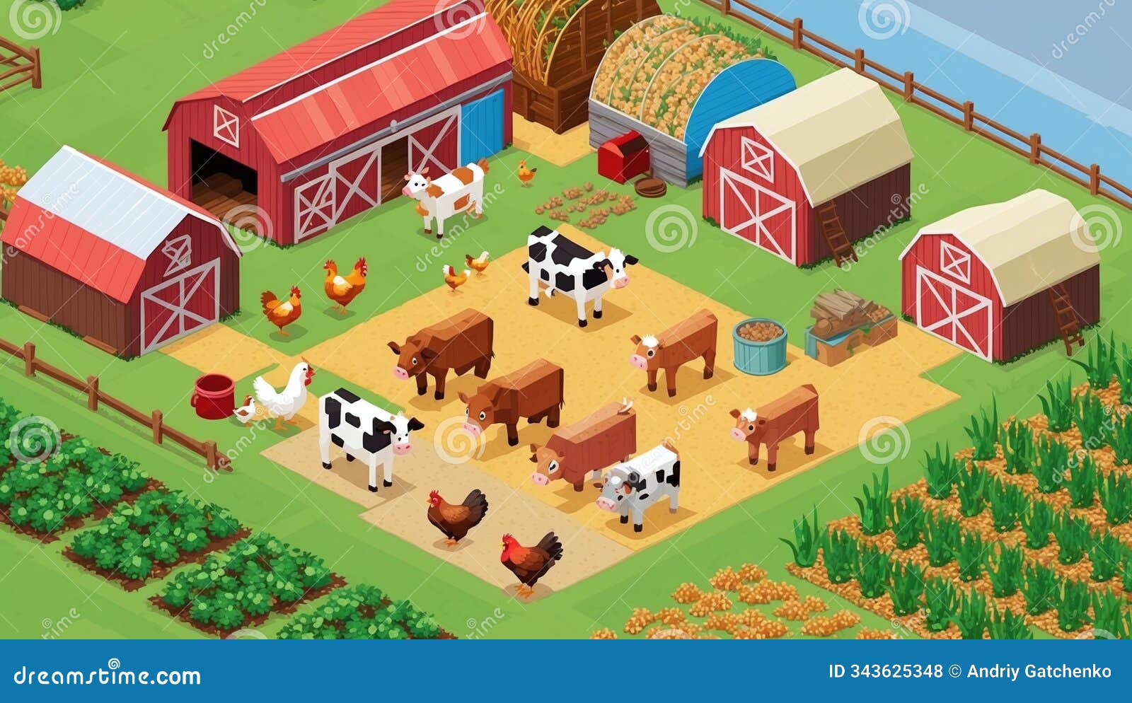 Pixel Art Cow. Farm Animal For Game Design Vector Illustration ...