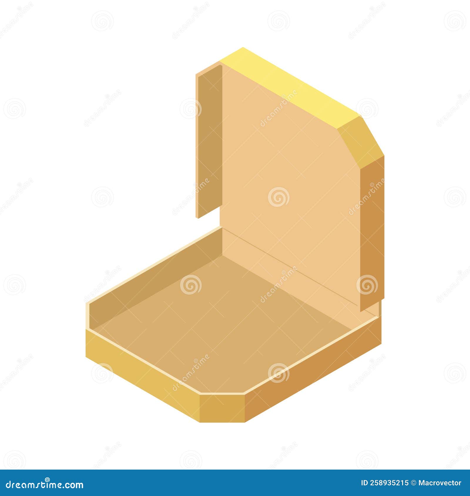 Isometric Pizza Box stock vector. Illustration of logistic - 258935215