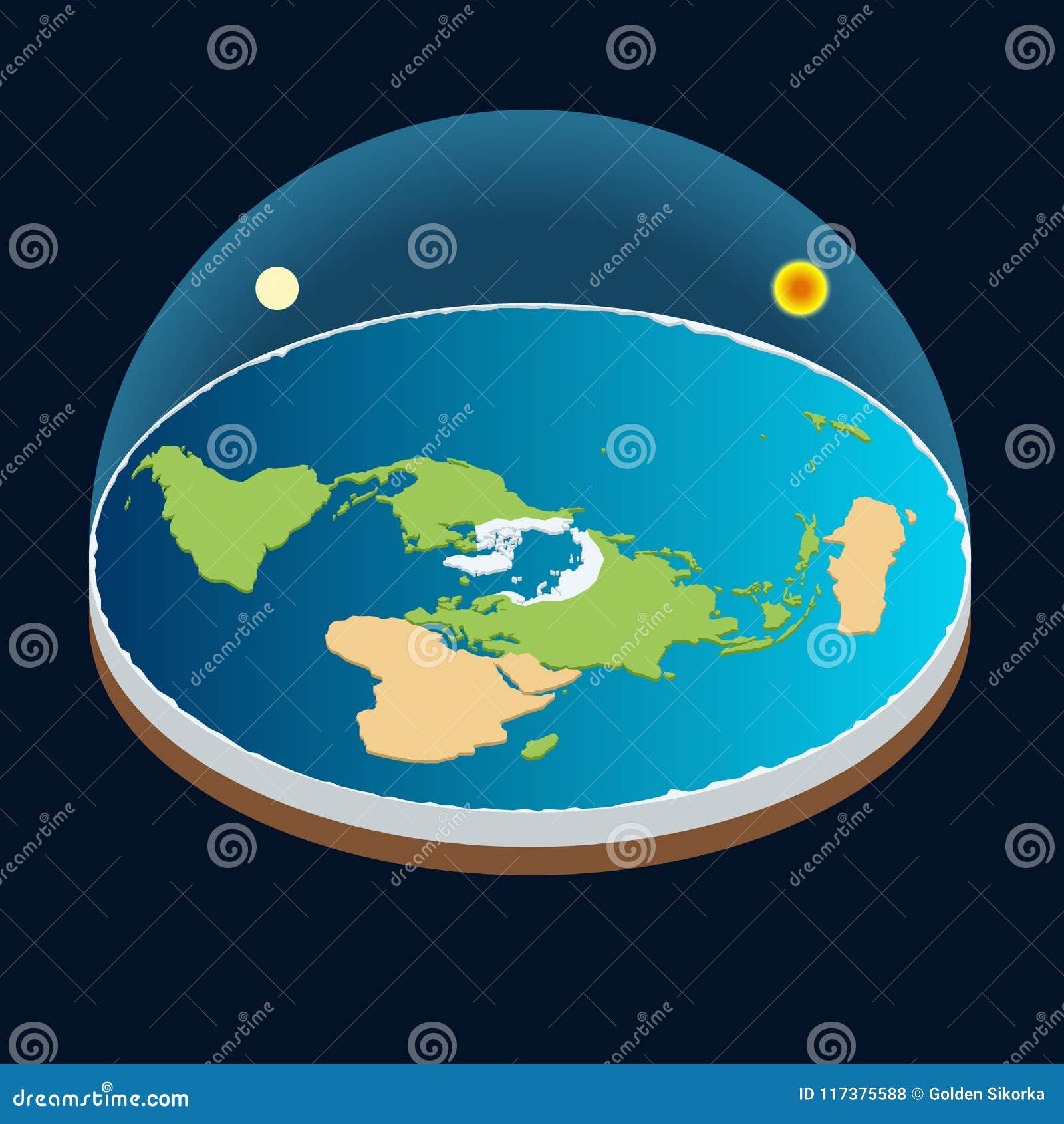 Isometric Set Of Planet Earth. Global Map Earth Hemispheres With ...