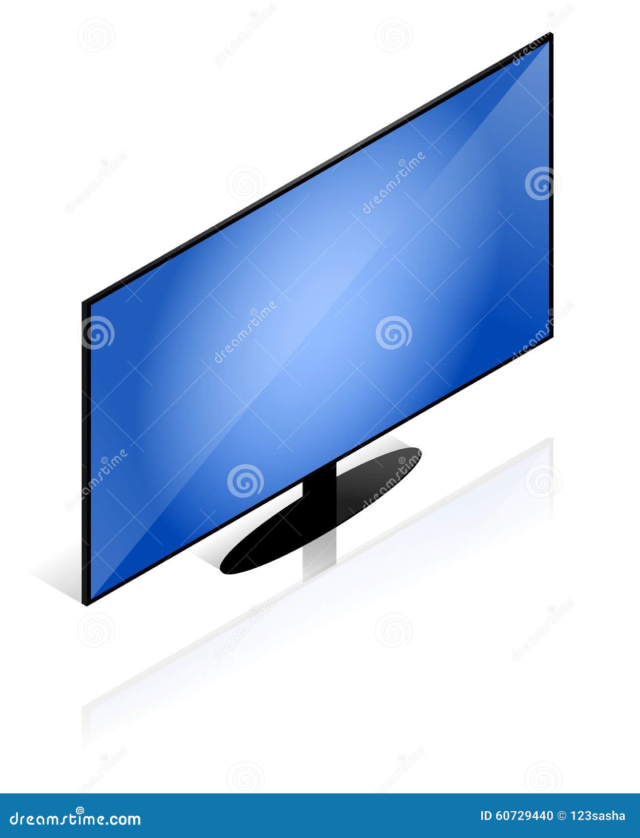Isometric plasma tv stock vector. Illustration of modern - 60729440
