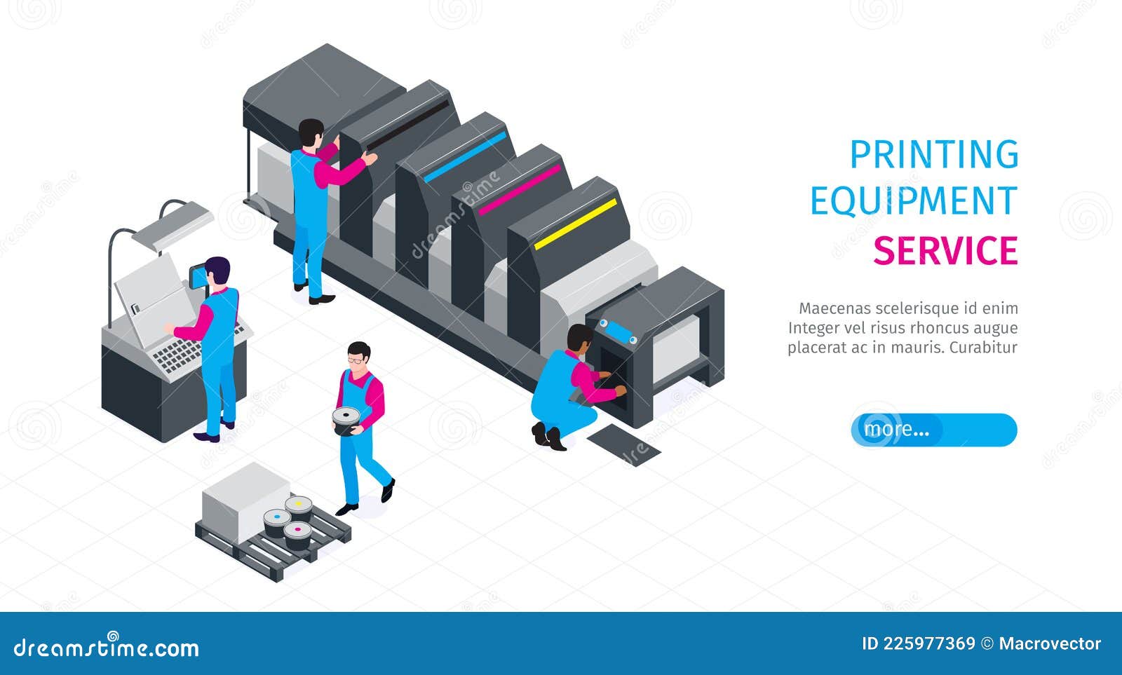 Polygraphy Horizontal Banner Cartoon Vector | CartoonDealer.com #185039219