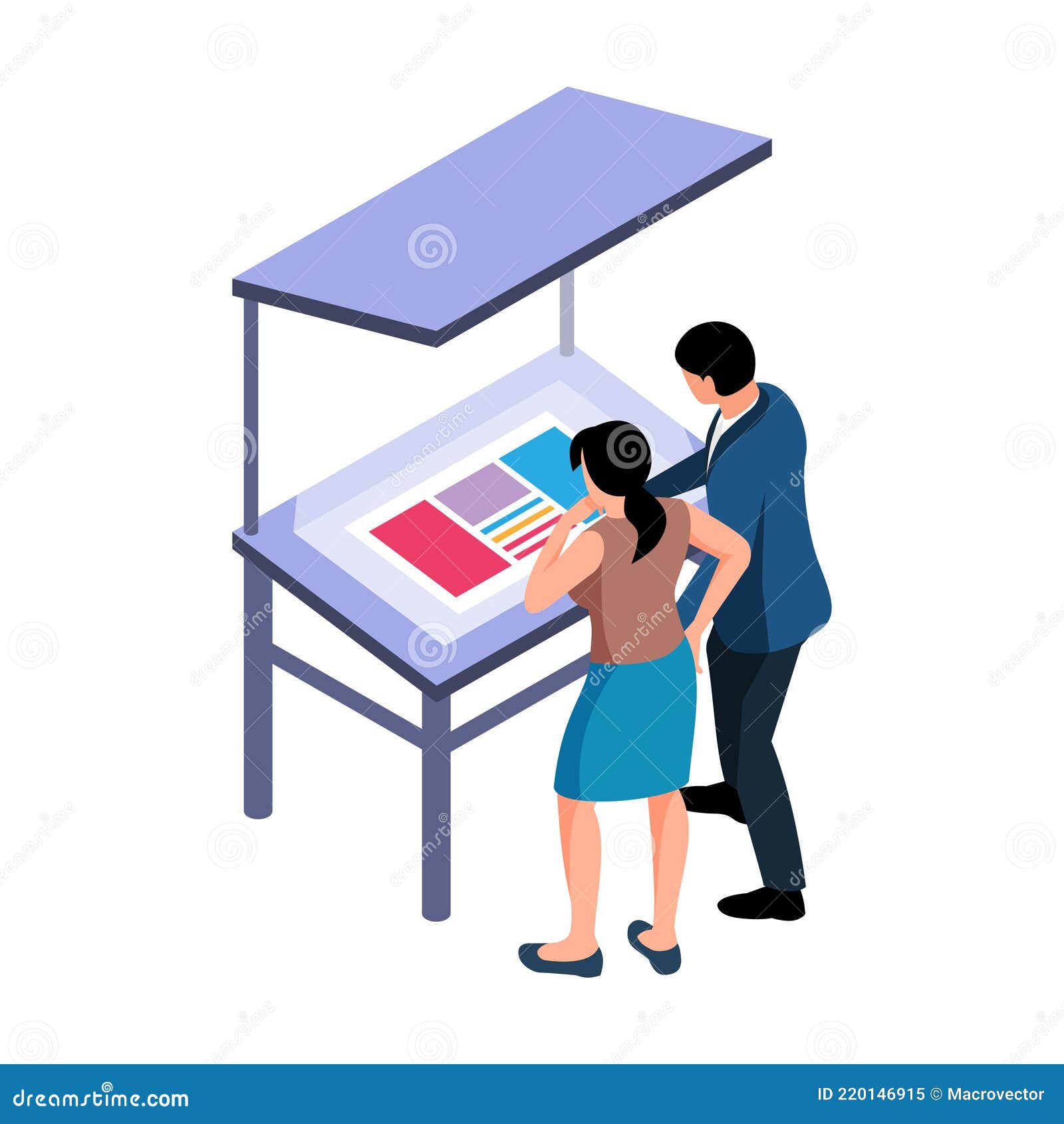 Isometric Polygraphy Infographic Cartoon Vector | CartoonDealer.com ...