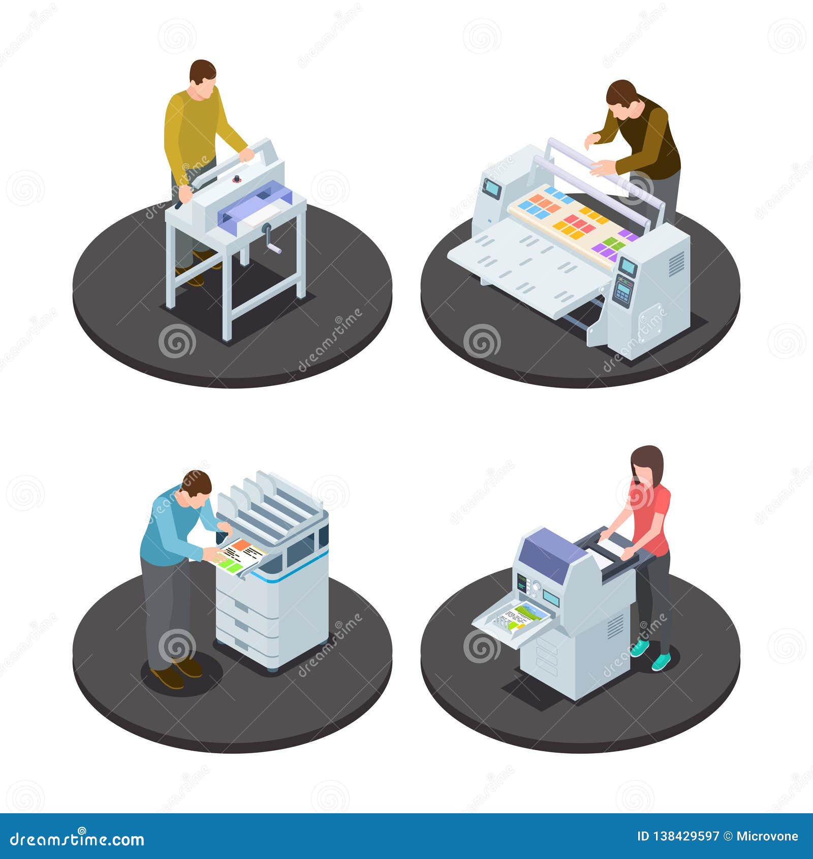 Isometric 3d Printing Modeling Process Flowchart Cartoon Vector ... Isometric 3d Printing Modeling Process Flowchart Cartoon Vector ...