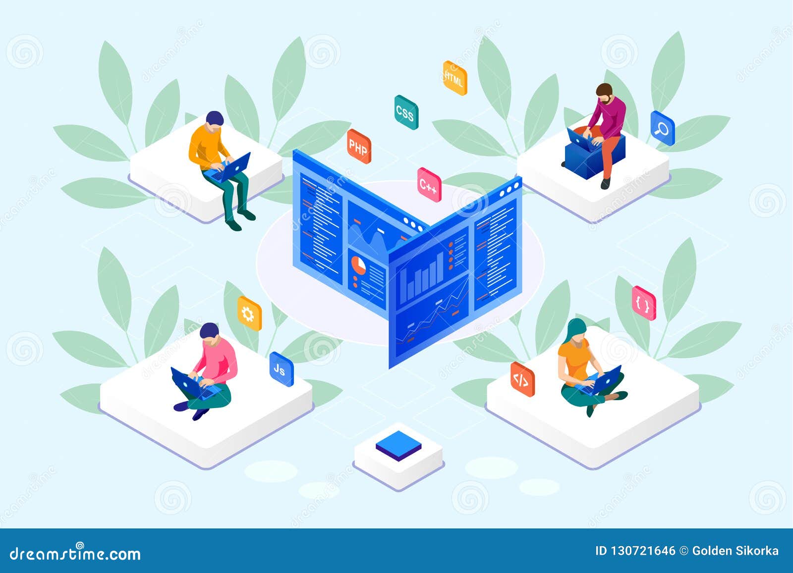 Isometric Programmer Coding New Project. Web Development and ... Isometric Programmer Coding New Project. Web Development and ...