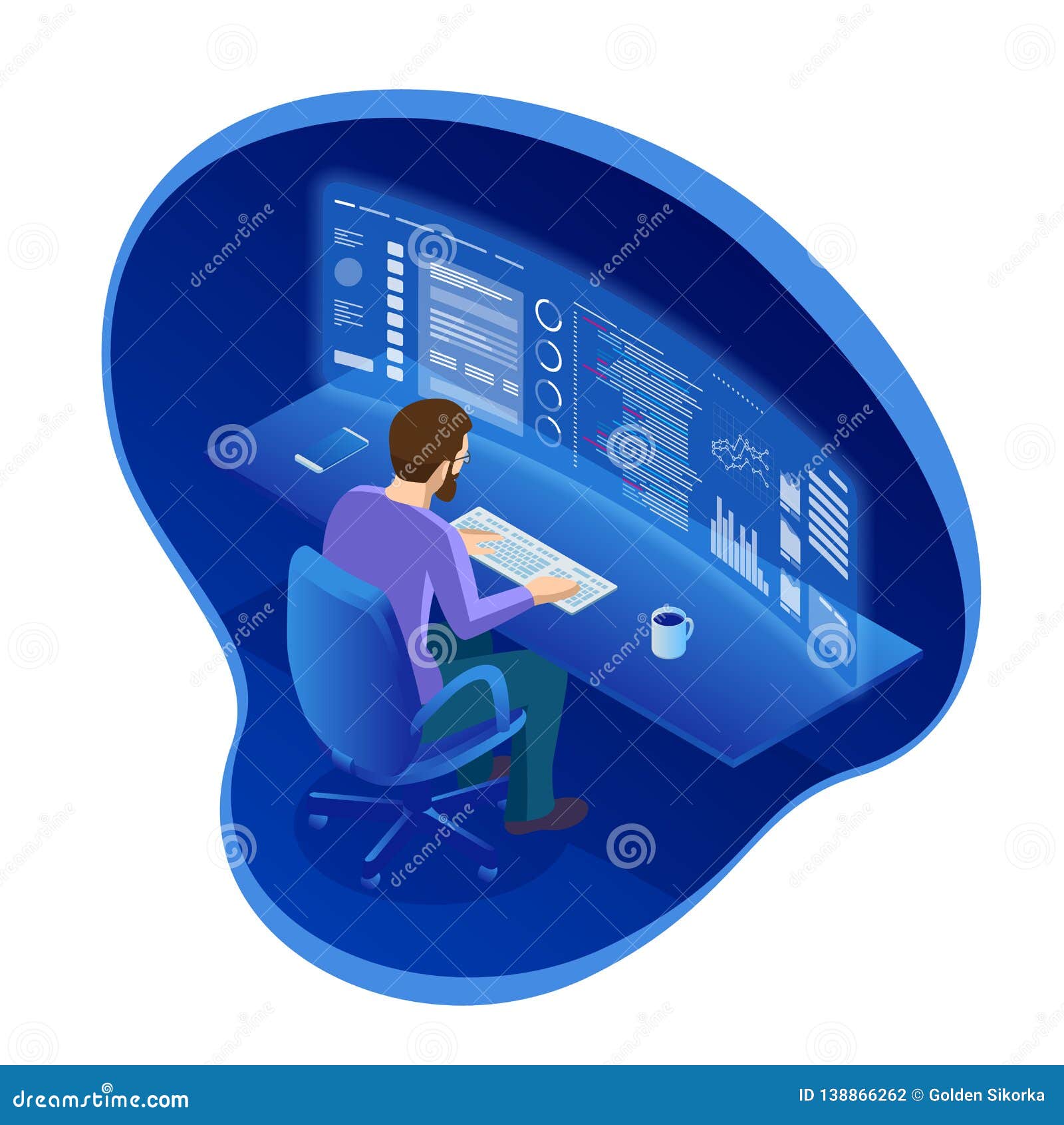 Isometric Programmer Coding New Project Web Development And Programming Skills For Website Web