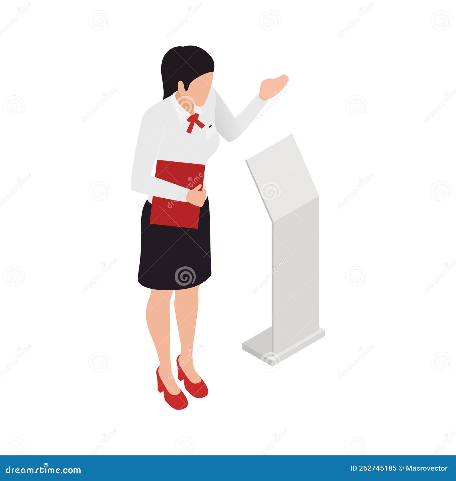 Isometric Promoter Illustration Stock Vector - Illustration of ...