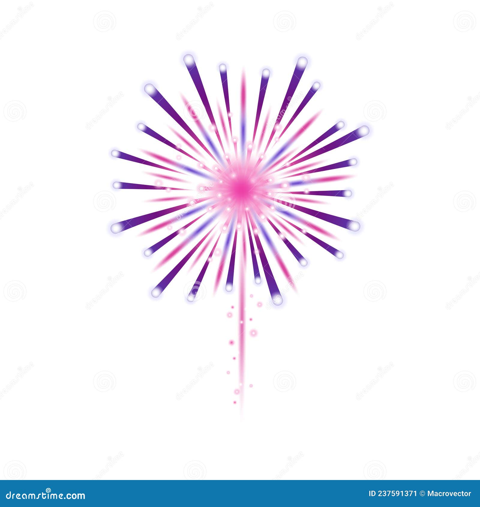 Isometric Purple Firework Composition Stock Vector - Illustration of ...