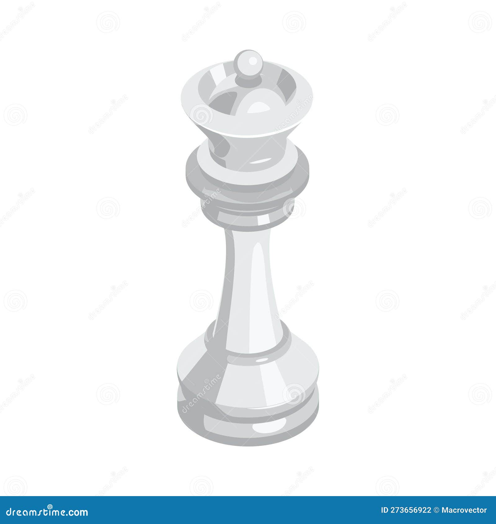 Isometric Queen Icon stock illustration. Illustration of recreation ...