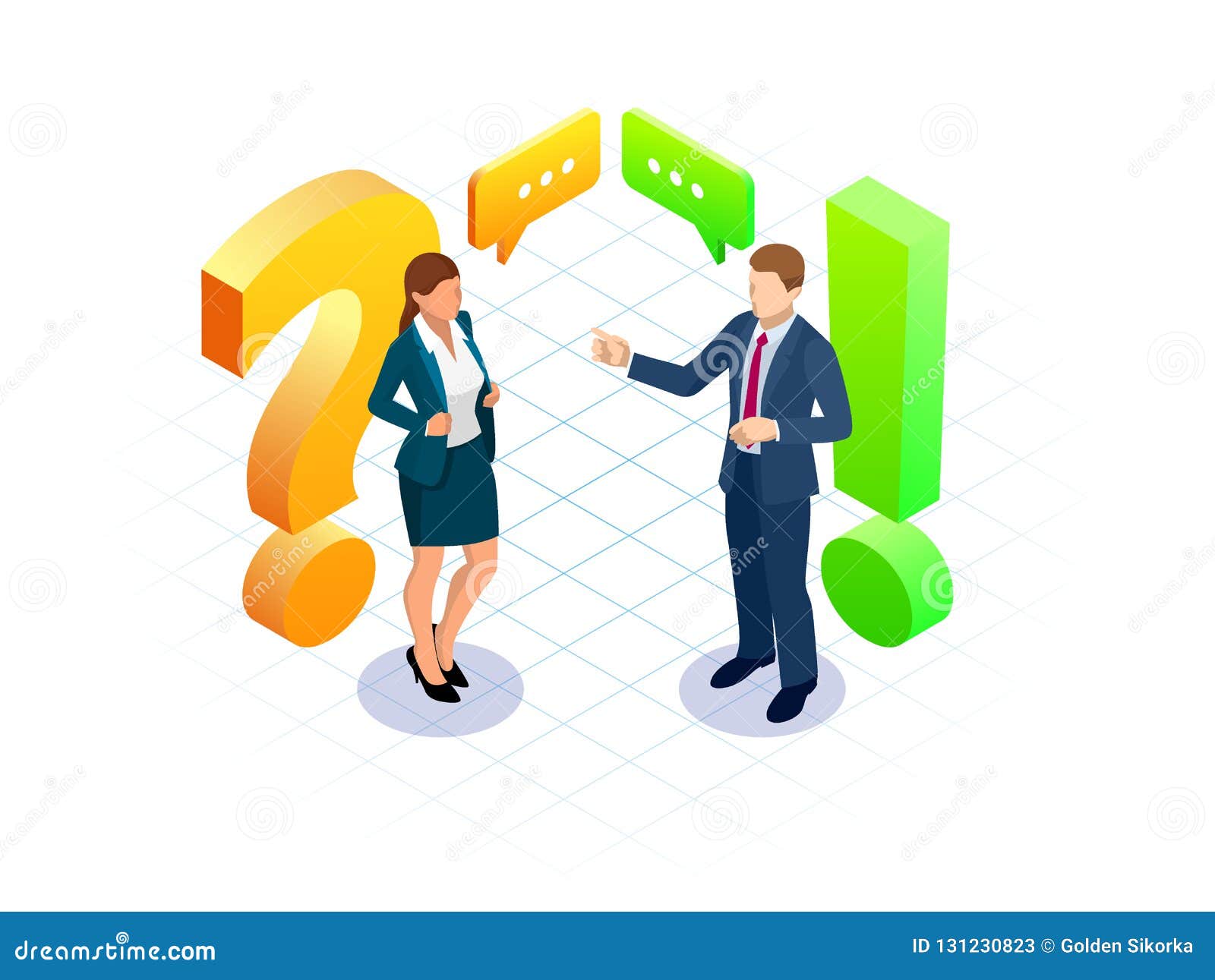Isometric Question Mark Cards Cartoon Vector | CartoonDealer.com #123744575