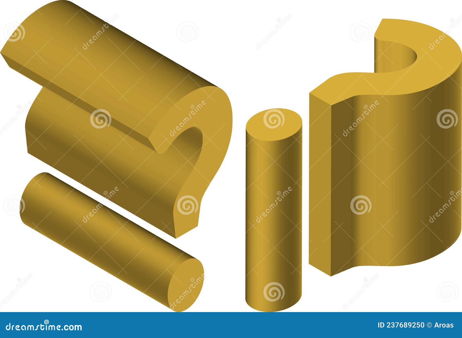 Isometric Question Mark Symbol. Template for Creating Logos, Emblems ...