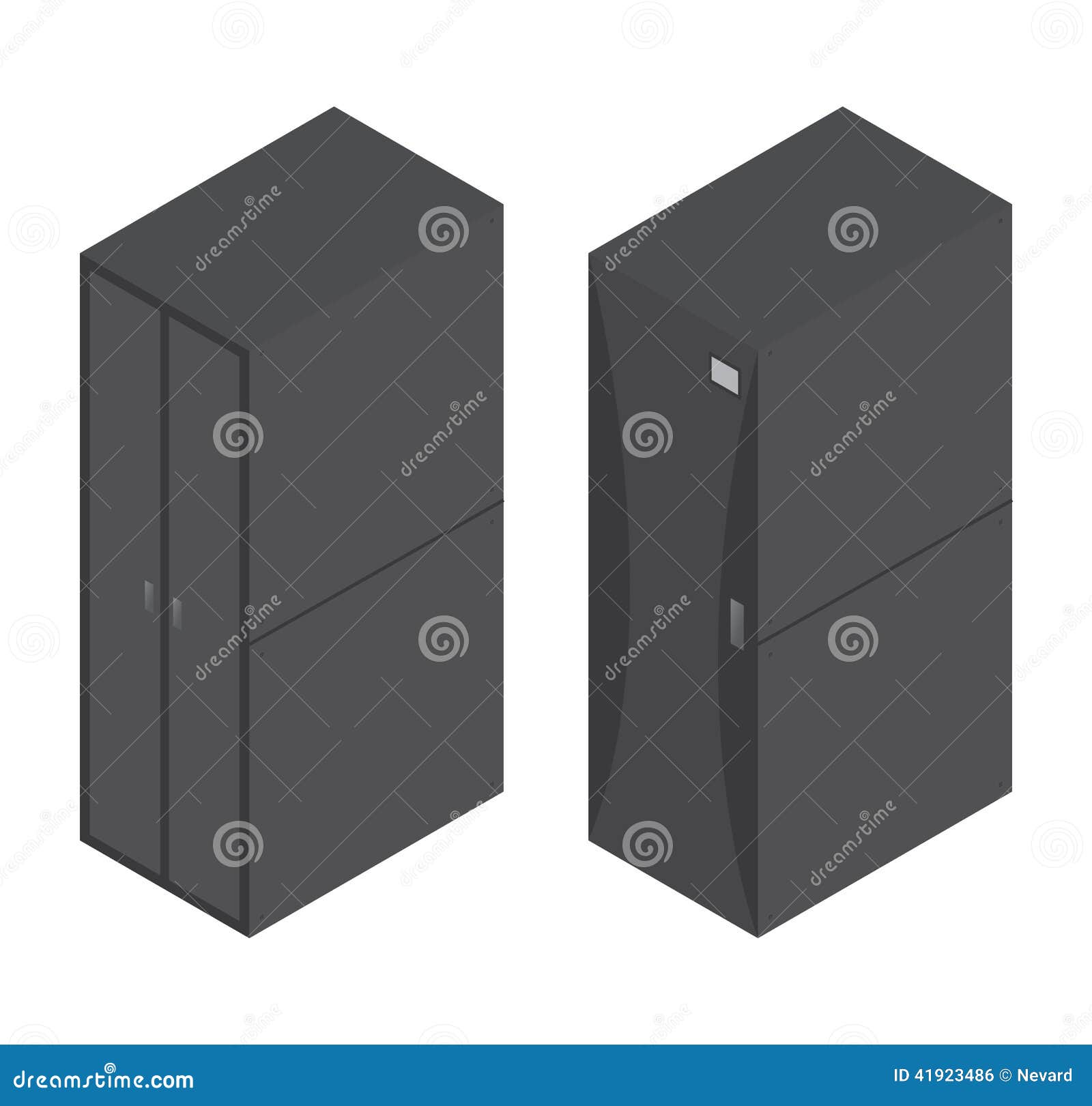 Isometric Rack Server Containment System Royalty-Free Stock Photo ...
