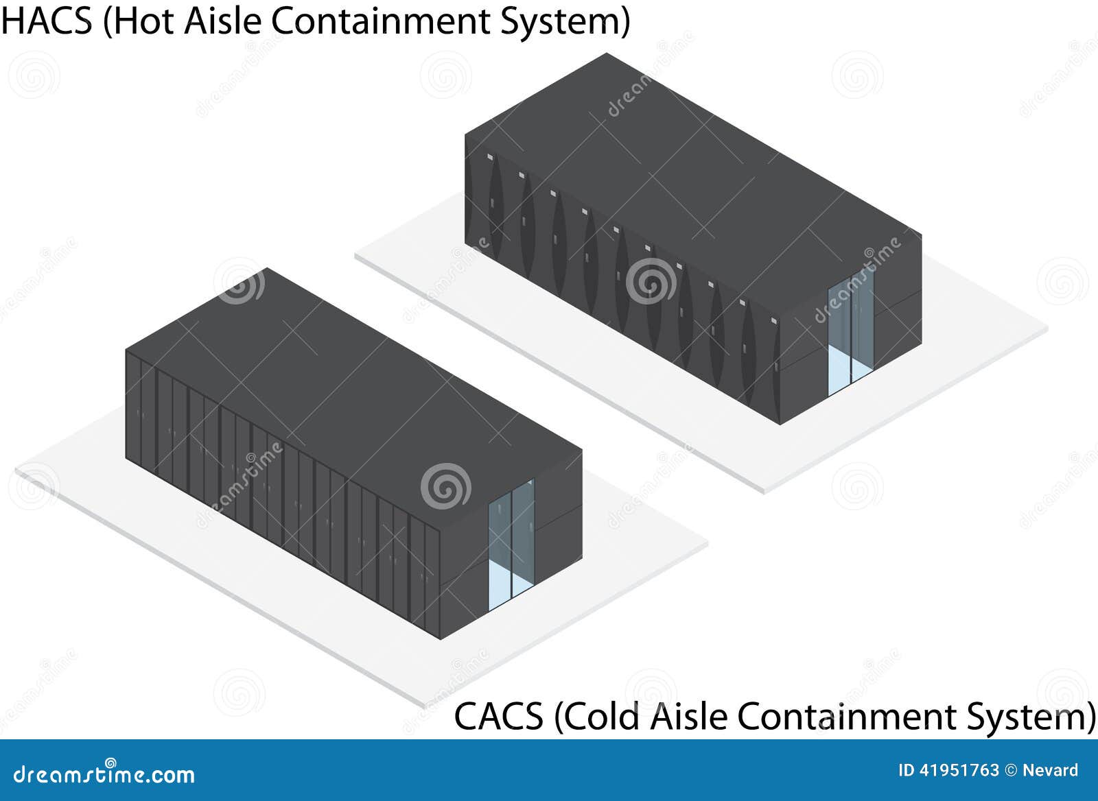 Isometric Rack Server Containment System Royalty-Free Stock Photo ...
