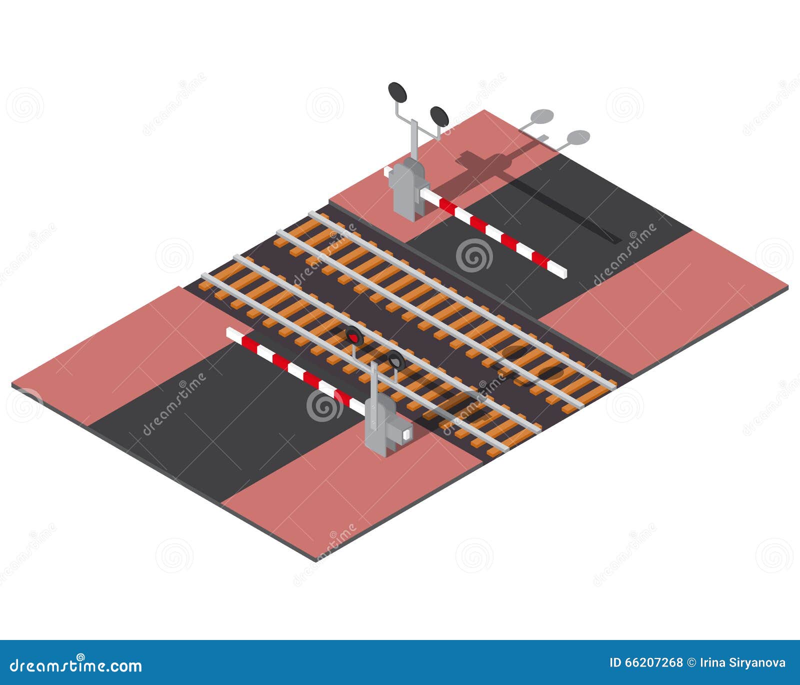 Isometric Railway Flowchart Vector Illustration | CartoonDealer.com ...