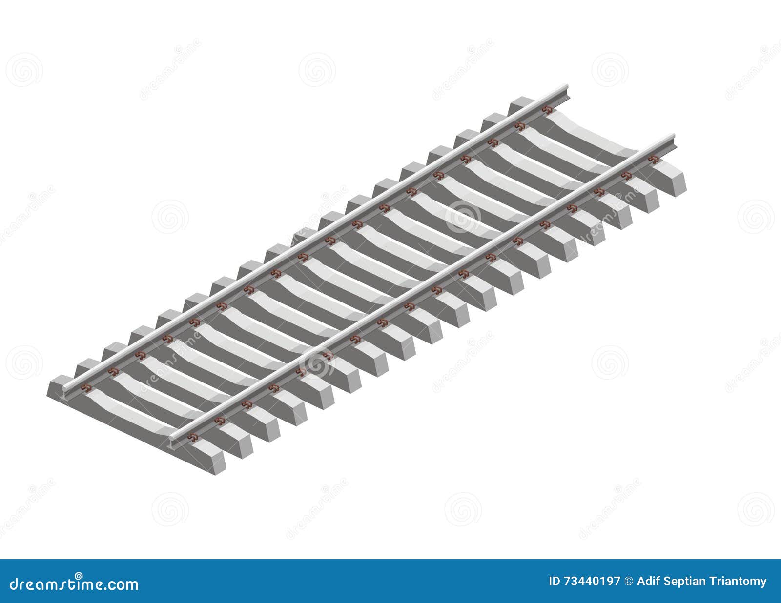 Isometric railway track stock vector. Illustration of deliver - 73440197