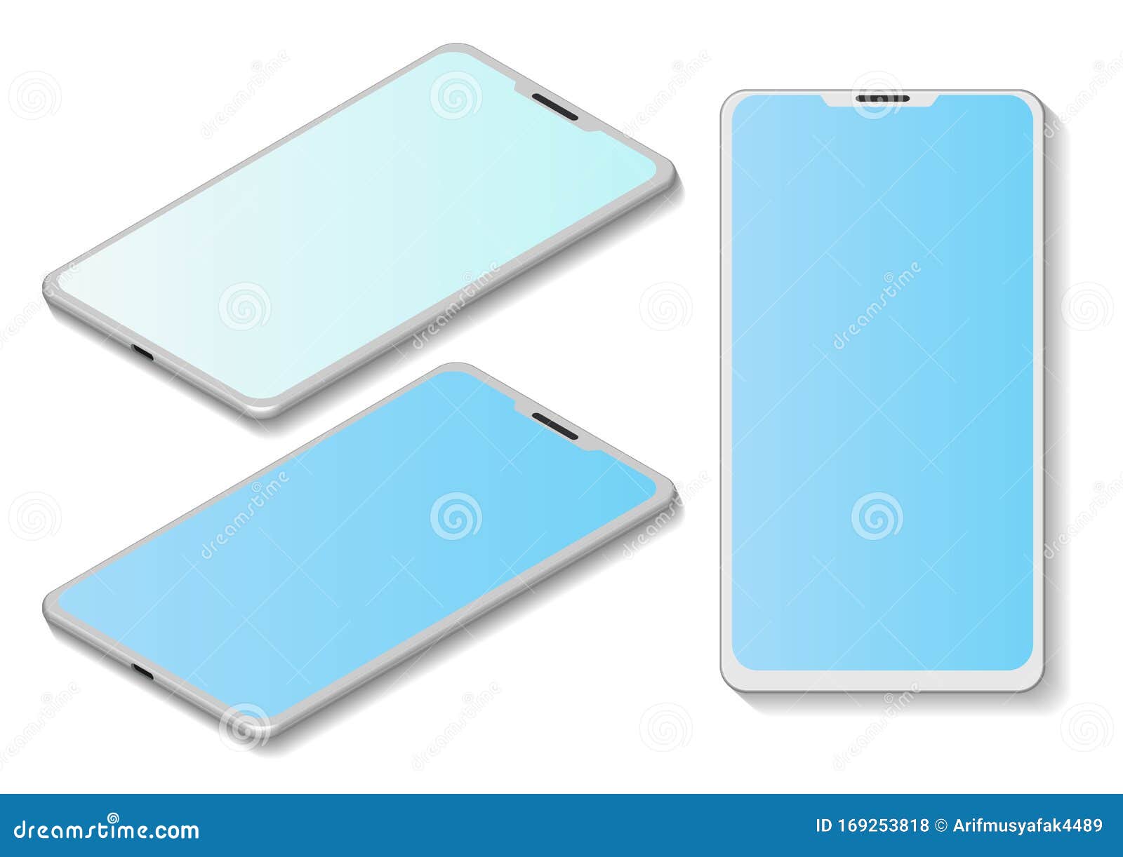 Isometric of Realistic Smart Phone Stock Vector - Illustration of ...