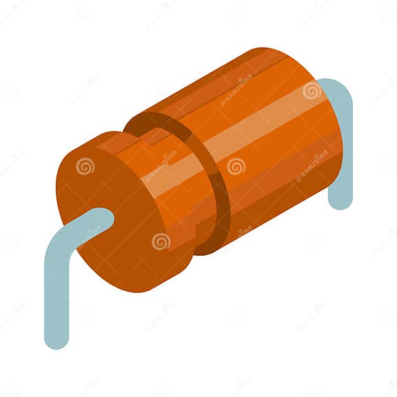 Isometric Resistor Semiconductor Composition Stock Vector - Illustration of emblem, diode: 269476979