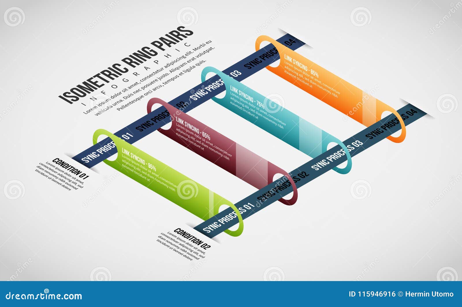 Isometric Ring Pairs Infographic Stock Vector - Illustration of choice ...