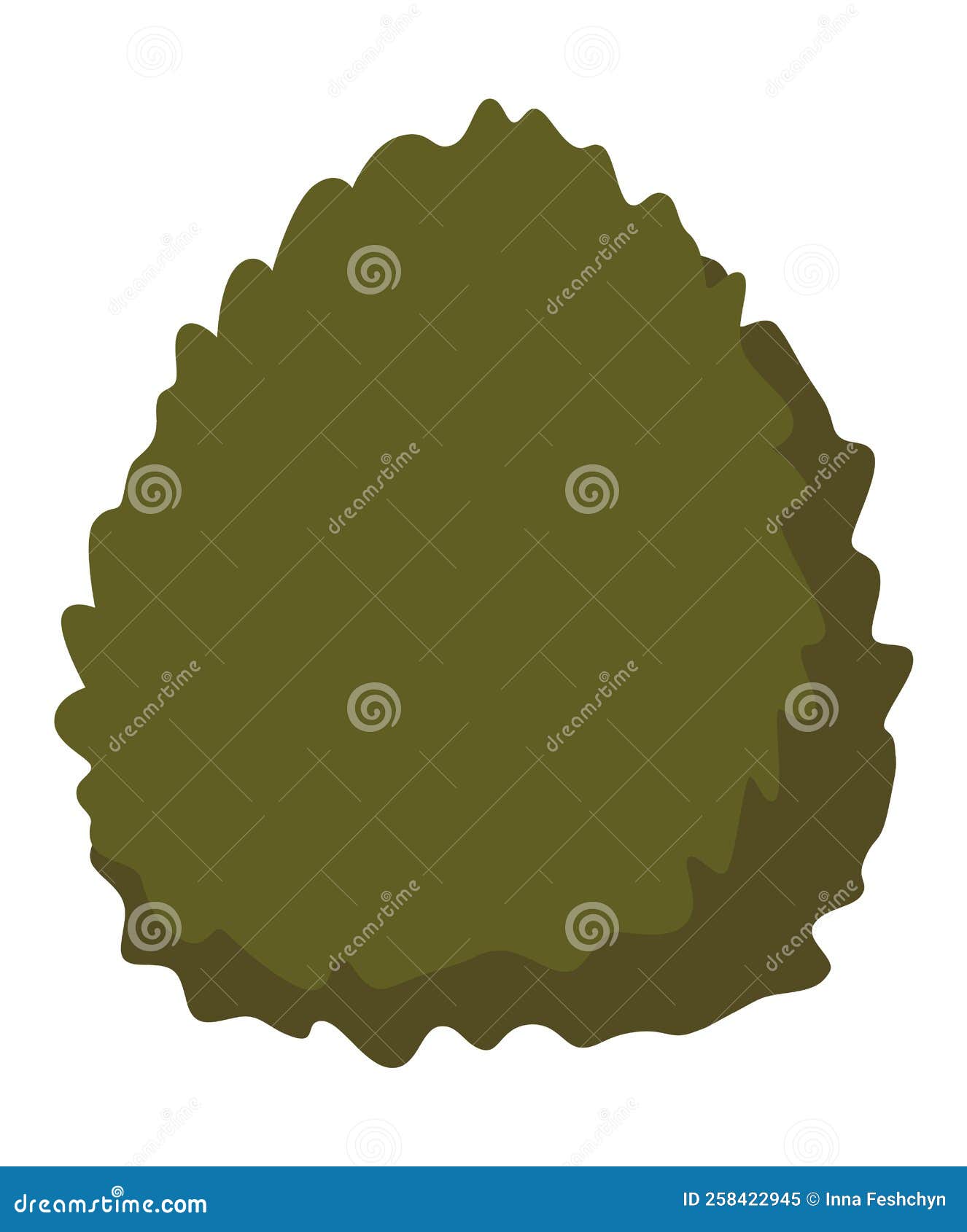 Isometric Road Construction Scene Element. Bush Icon Vector ...