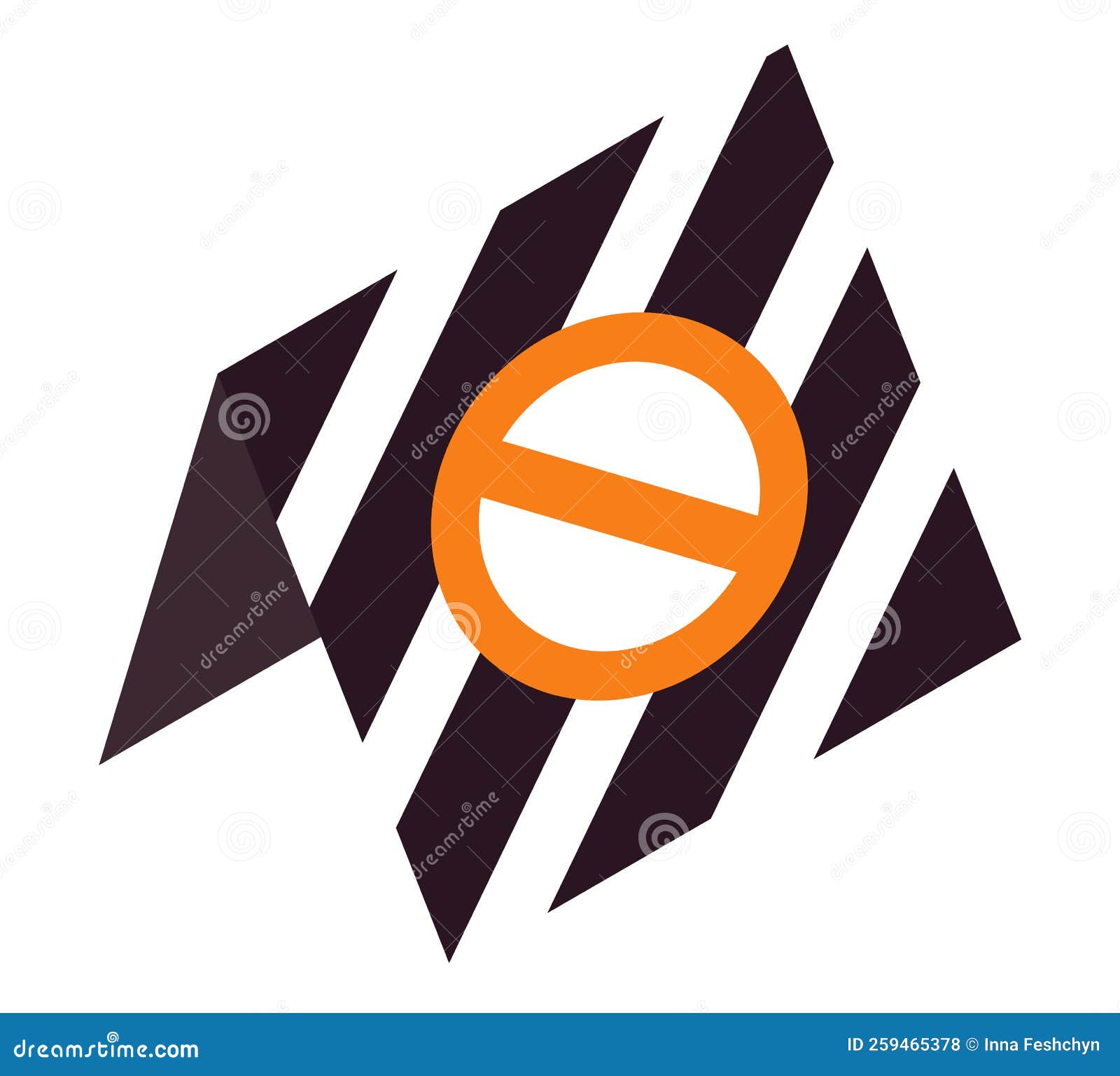 Isometric Road Construction Scene Element. Sign There is No Way Icon ...