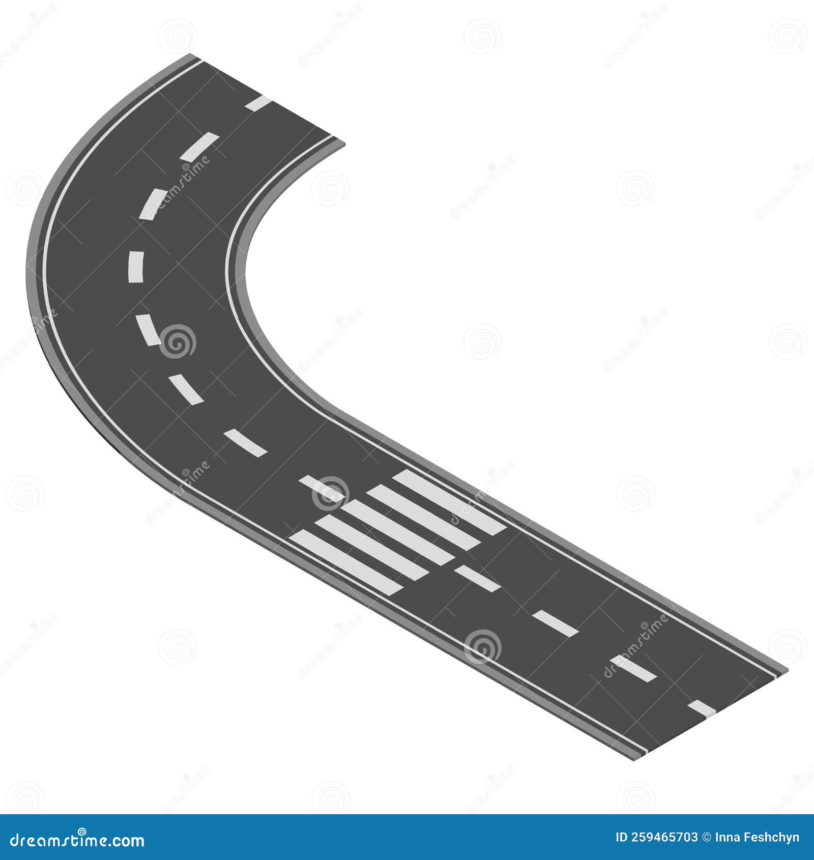 Isometric Road Element for Highway City Street Map Traffic Creation ... Isometric Road Element for Highway City Street Map Traffic Creation ...