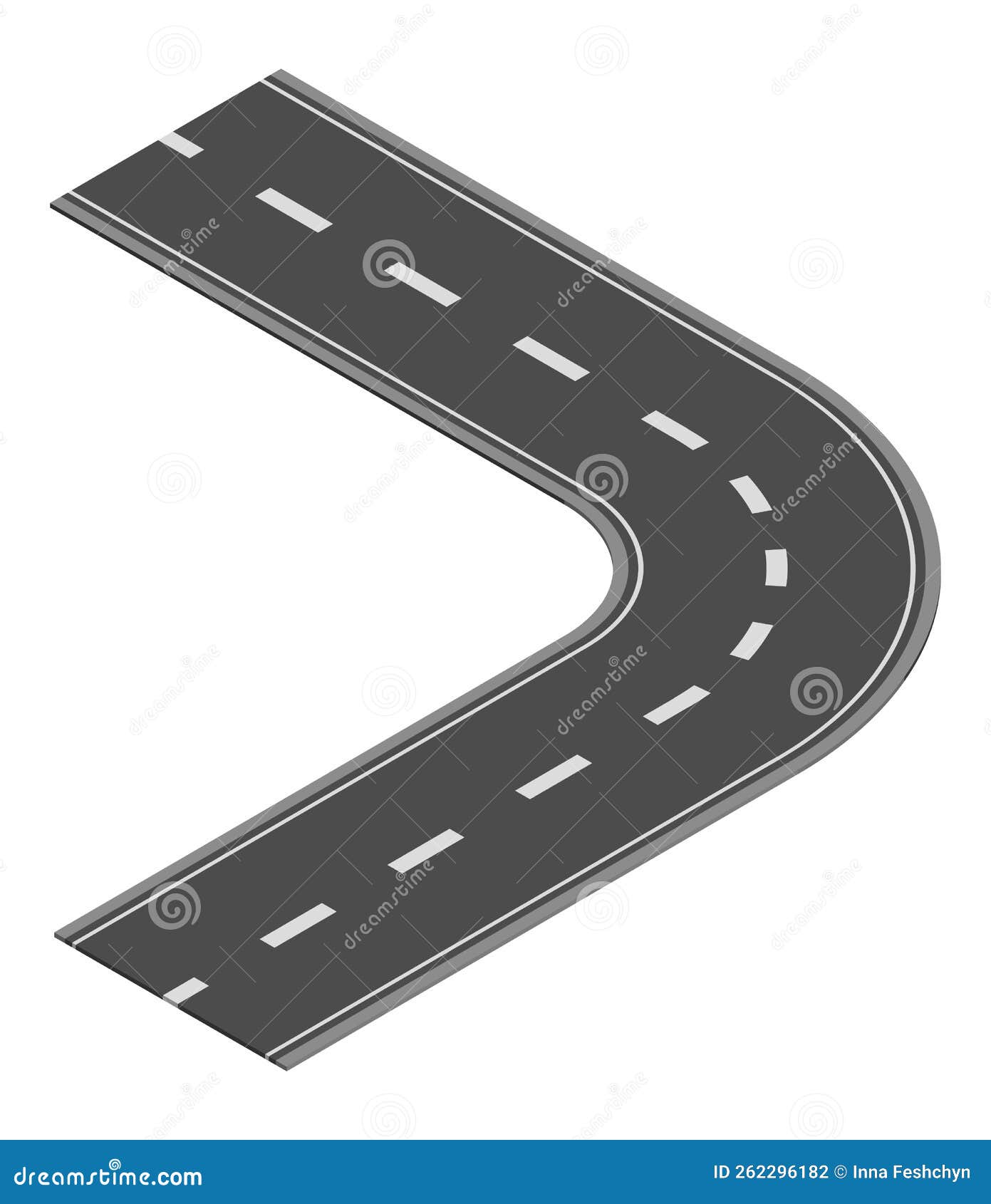 Isometric Road Element For Highway City Street Map Traffic Creation ... Isometric Road Element For Highway City Street Map Traffic Creation ...