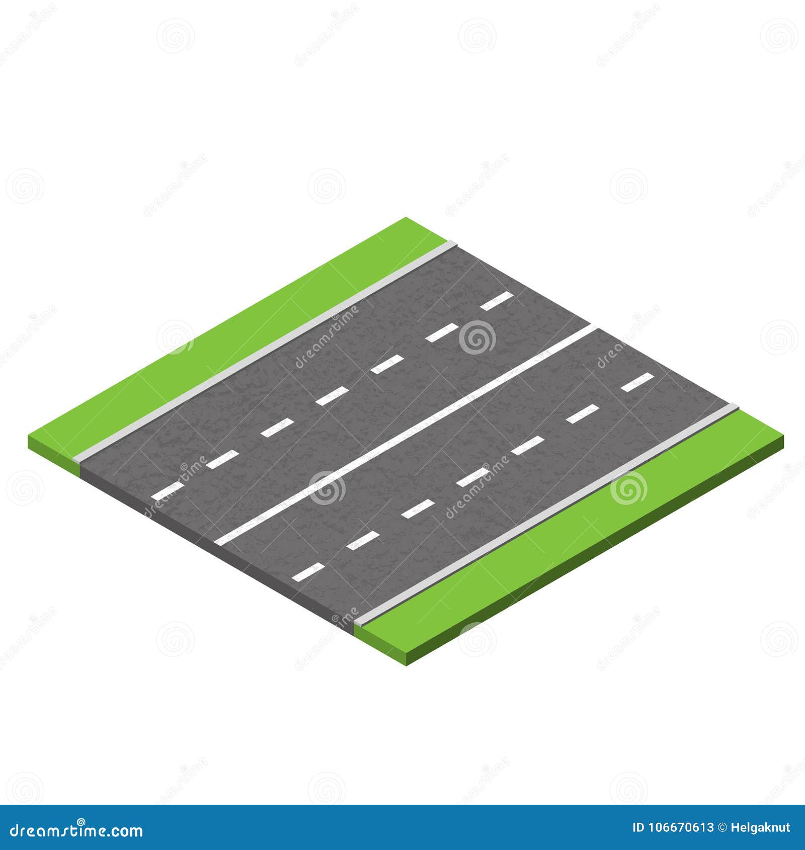 Isometric Road, Element for Infographics, Traffic Concept, Vector Stock ...