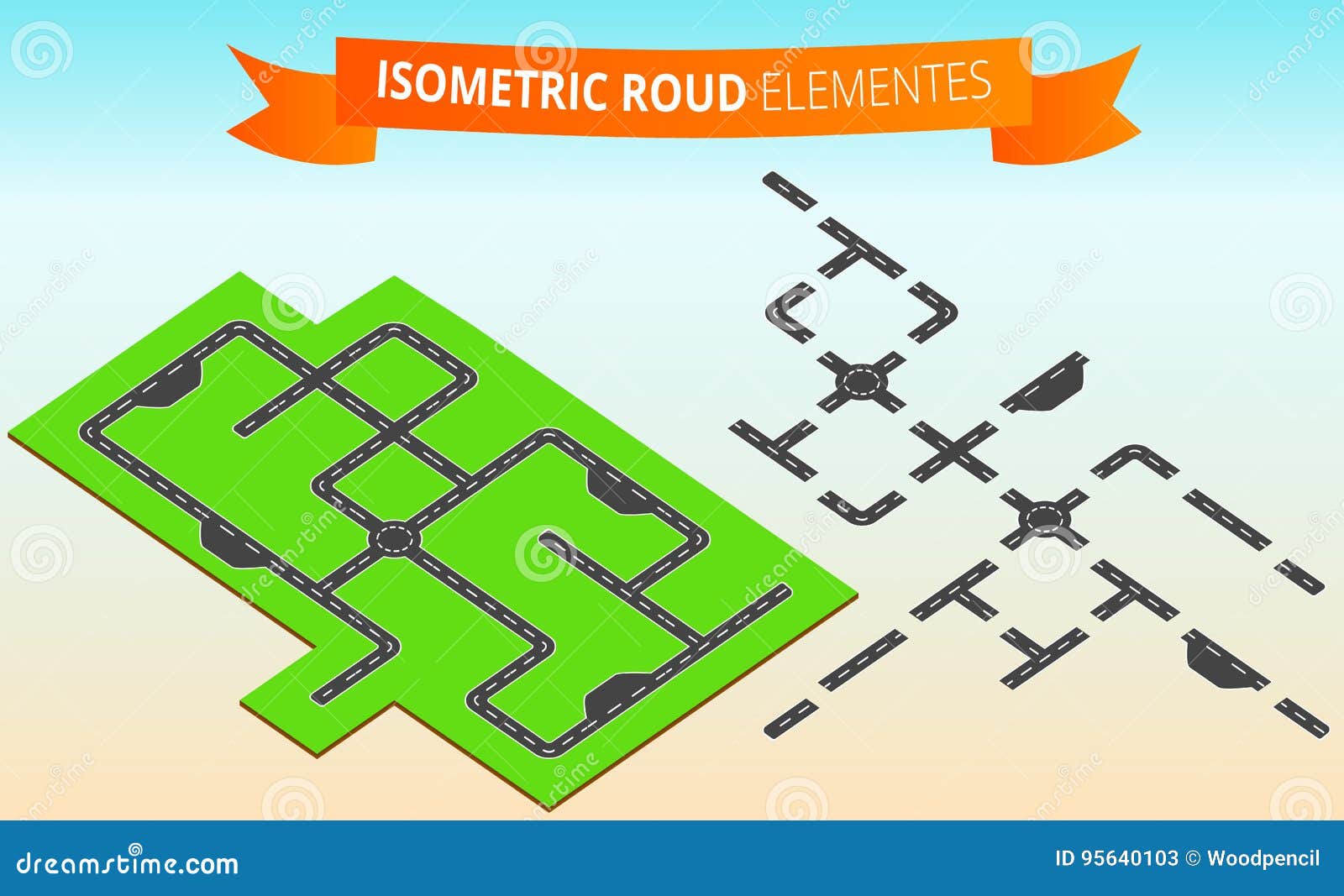Isometric Road Elements. Isometric Crossheads, Circular Motion, Turns ...