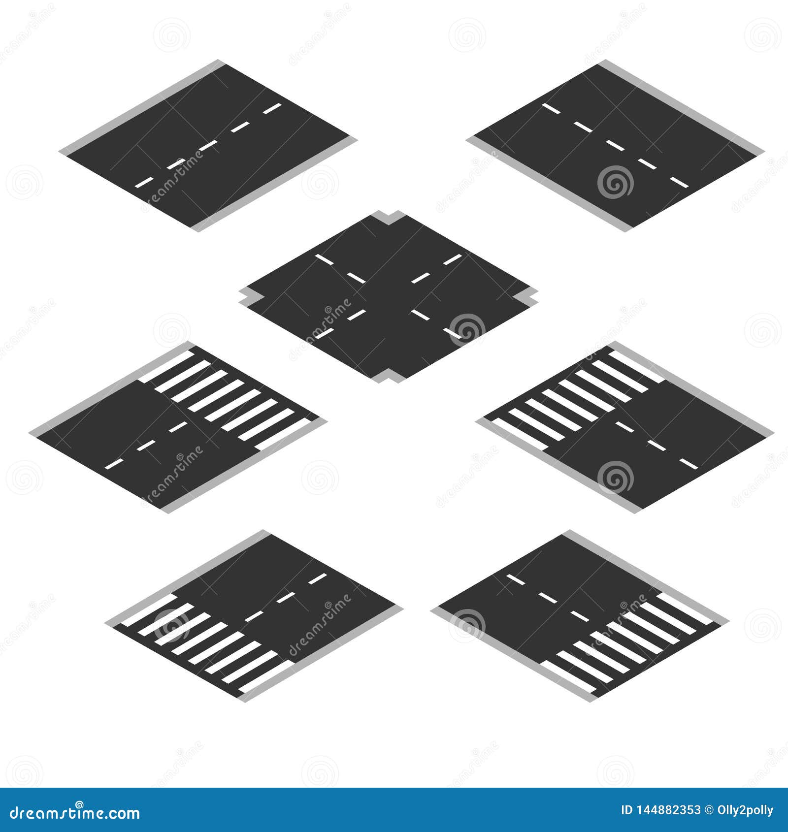 Isometric Road and Highway Vector Elements for City Map Creation ...