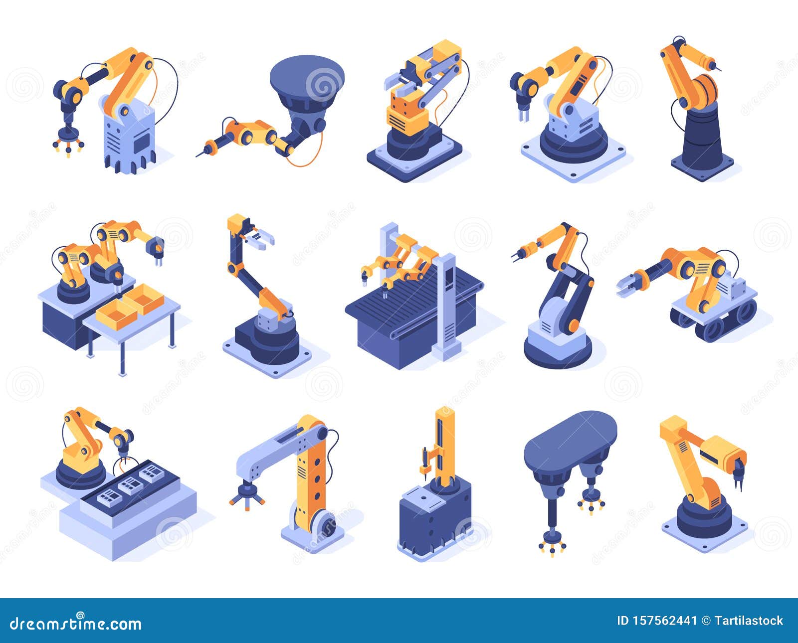 Isometric Robotic Factory. Engineer Operates Robotic Conveyor ... Isometric Robotic Factory. Engineer Operates Robotic Conveyor ...