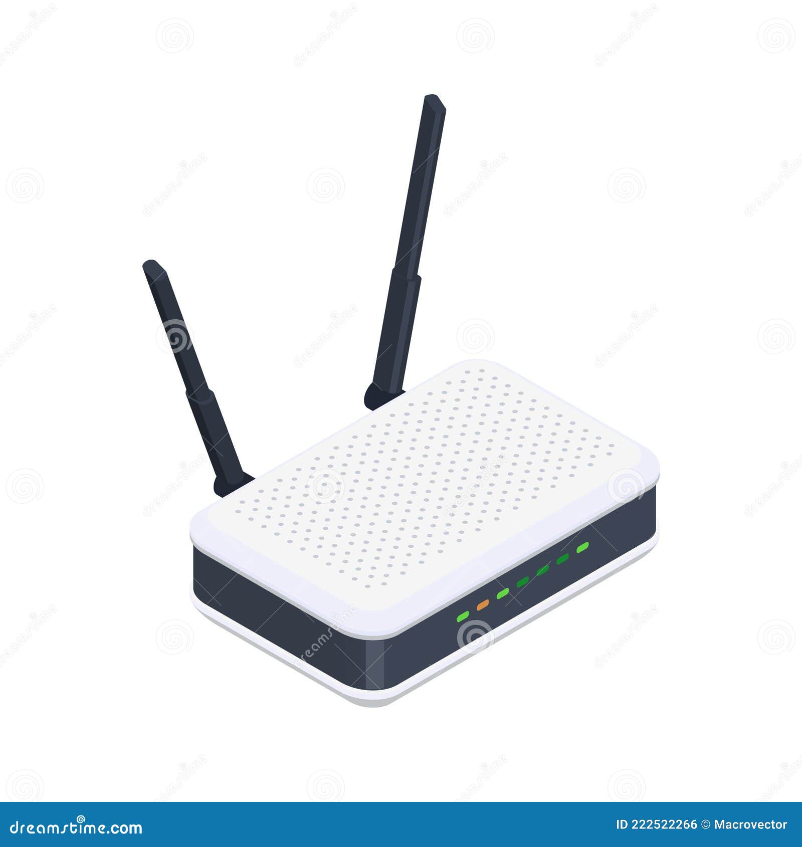 Isometric Router Illustration Stock Vector - Illustration of wifi ...