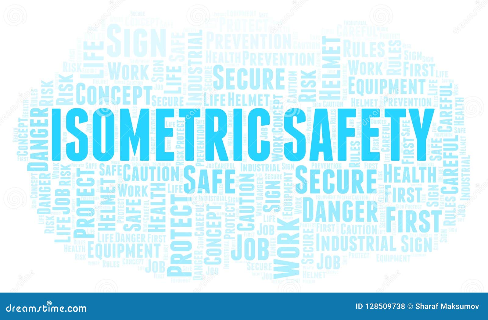 Isometric Safety Word Cloud. Royalty-Free Stock Photography ...