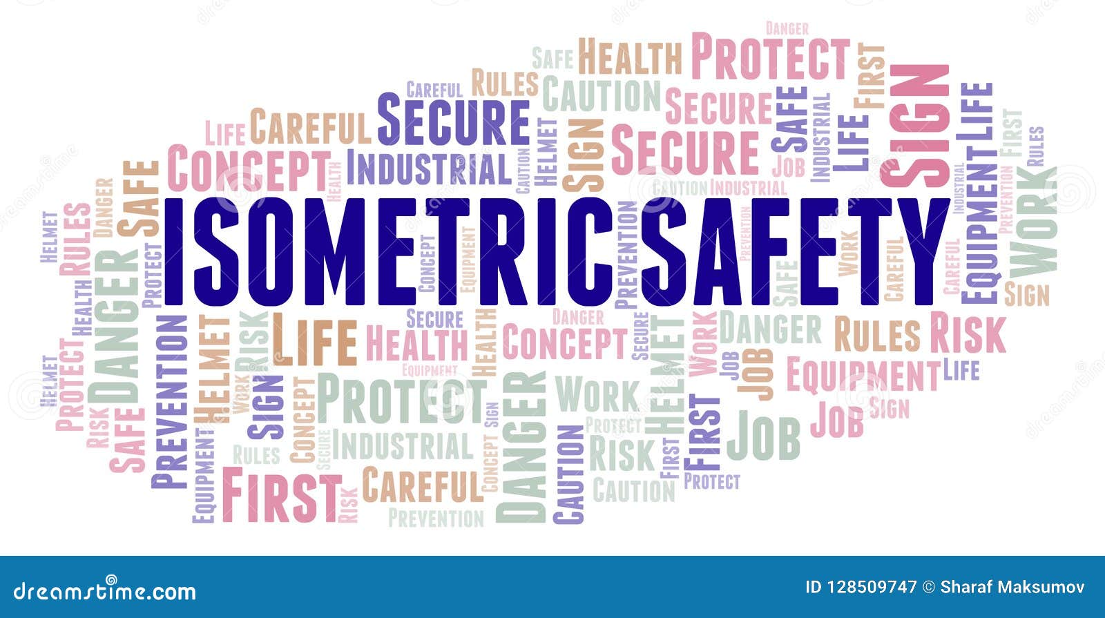 Isometric Safety Word Cloud. Royalty-Free Stock Photography ...