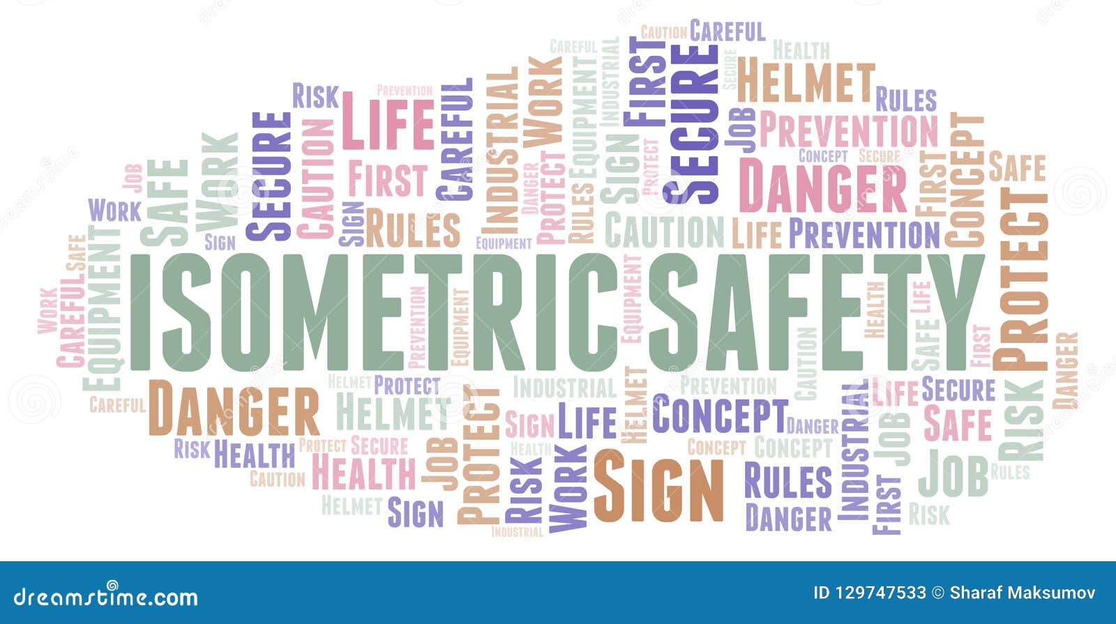 Isometric Safety Word Cloud. Royalty-Free Stock Photography ...