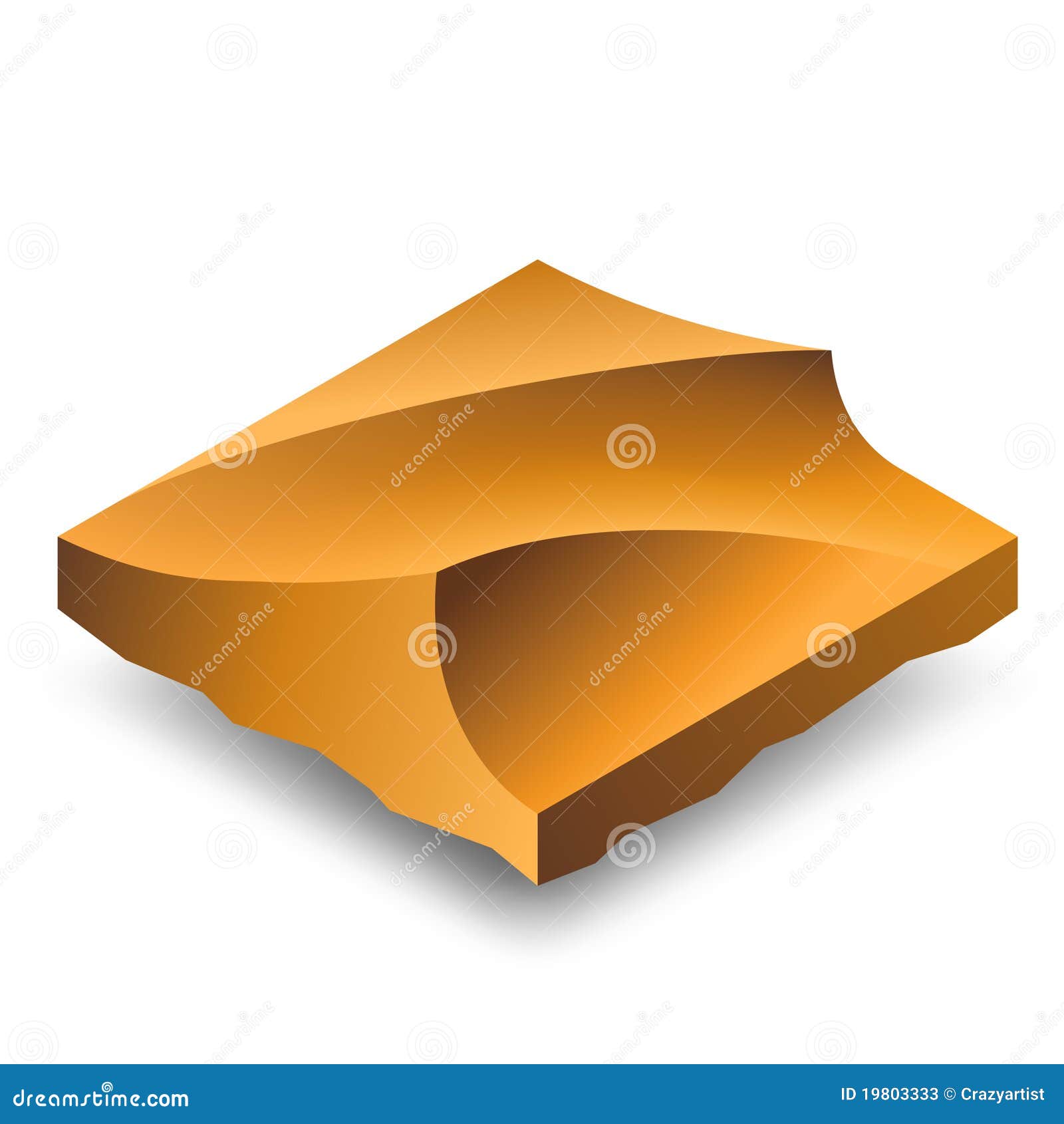 Isometric sand dunes stock vector. Illustration of terrain - 19803333