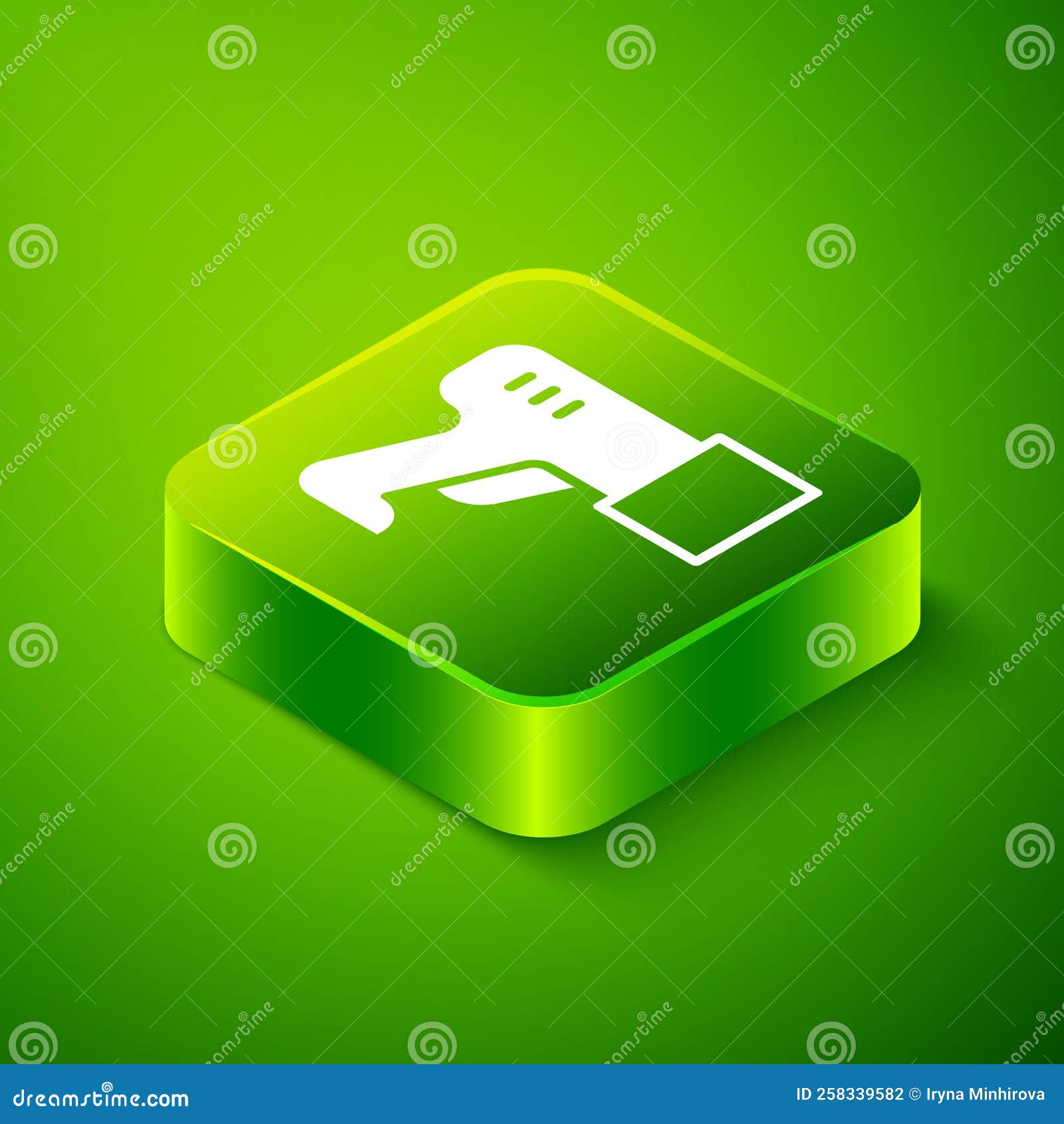 Scanning Label On Box With Barcode Scanner Icon Cartoon Vector ...