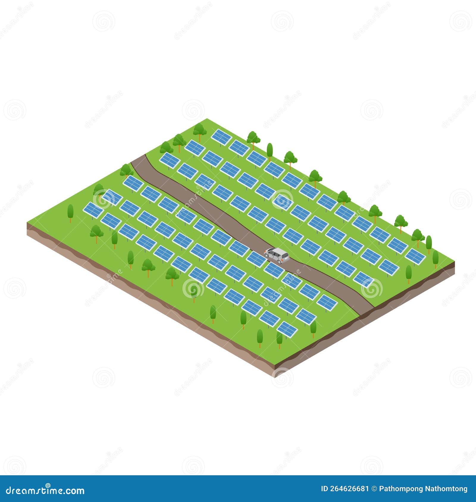 Isometric Scene Solar Farm Panels and Dirt Road Stock Vector ... Isometric Scene Solar Farm Panels and Dirt Road Stock Vector ...