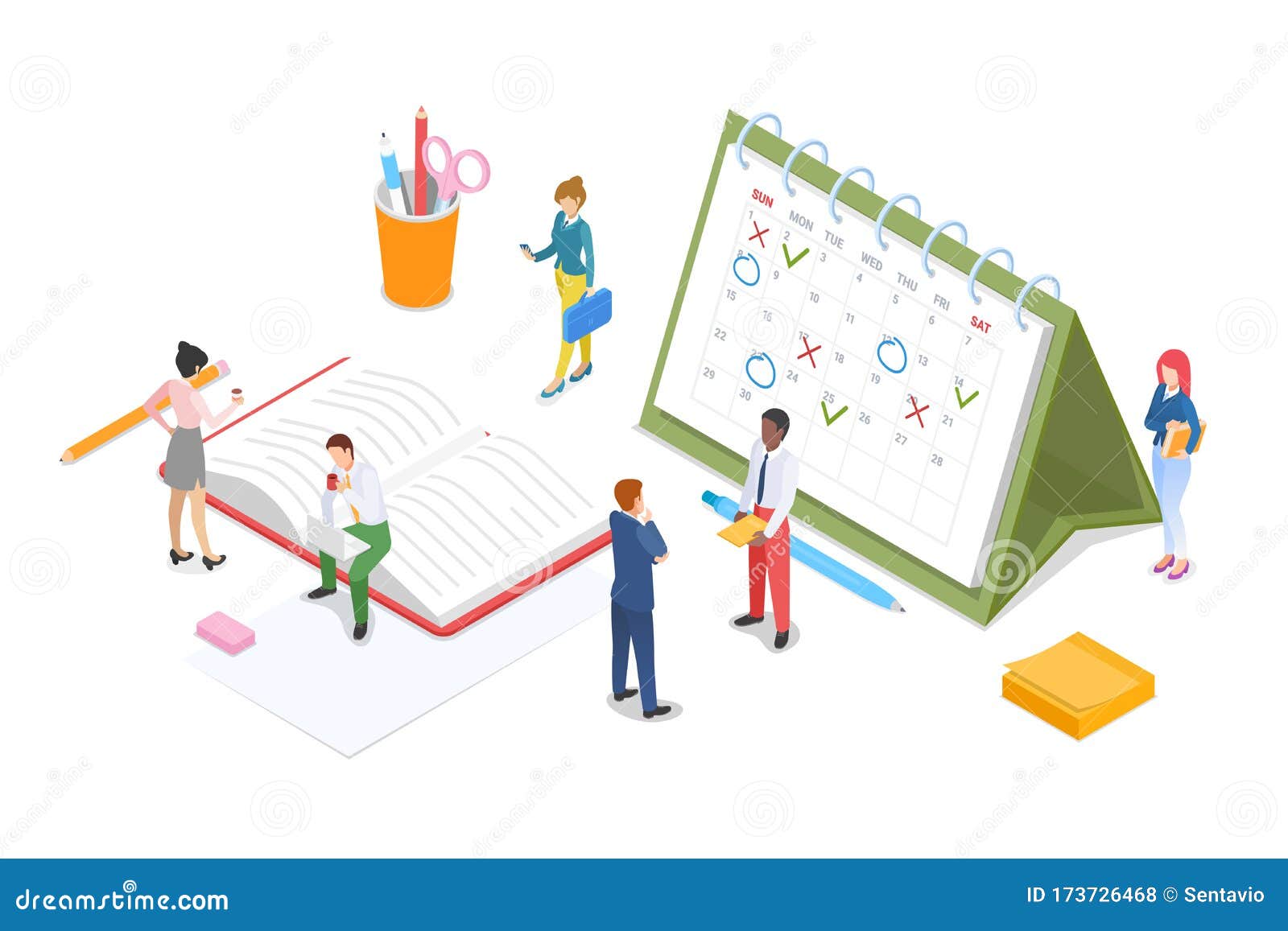 Project Timeline Gantt Graph Template Cartoon Vector | CartoonDealer ...
