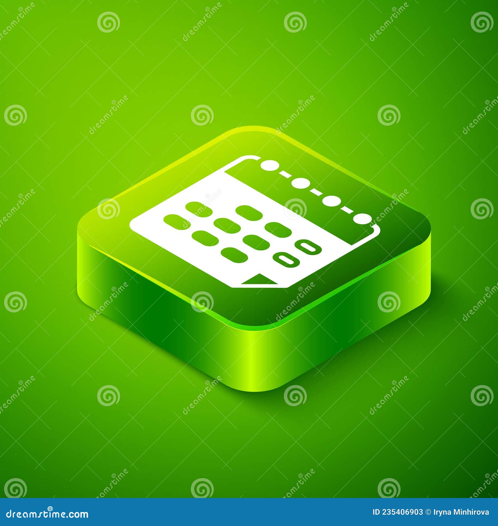 Timetable Green Alphabet Template. Led Display Uppercase Letters ...