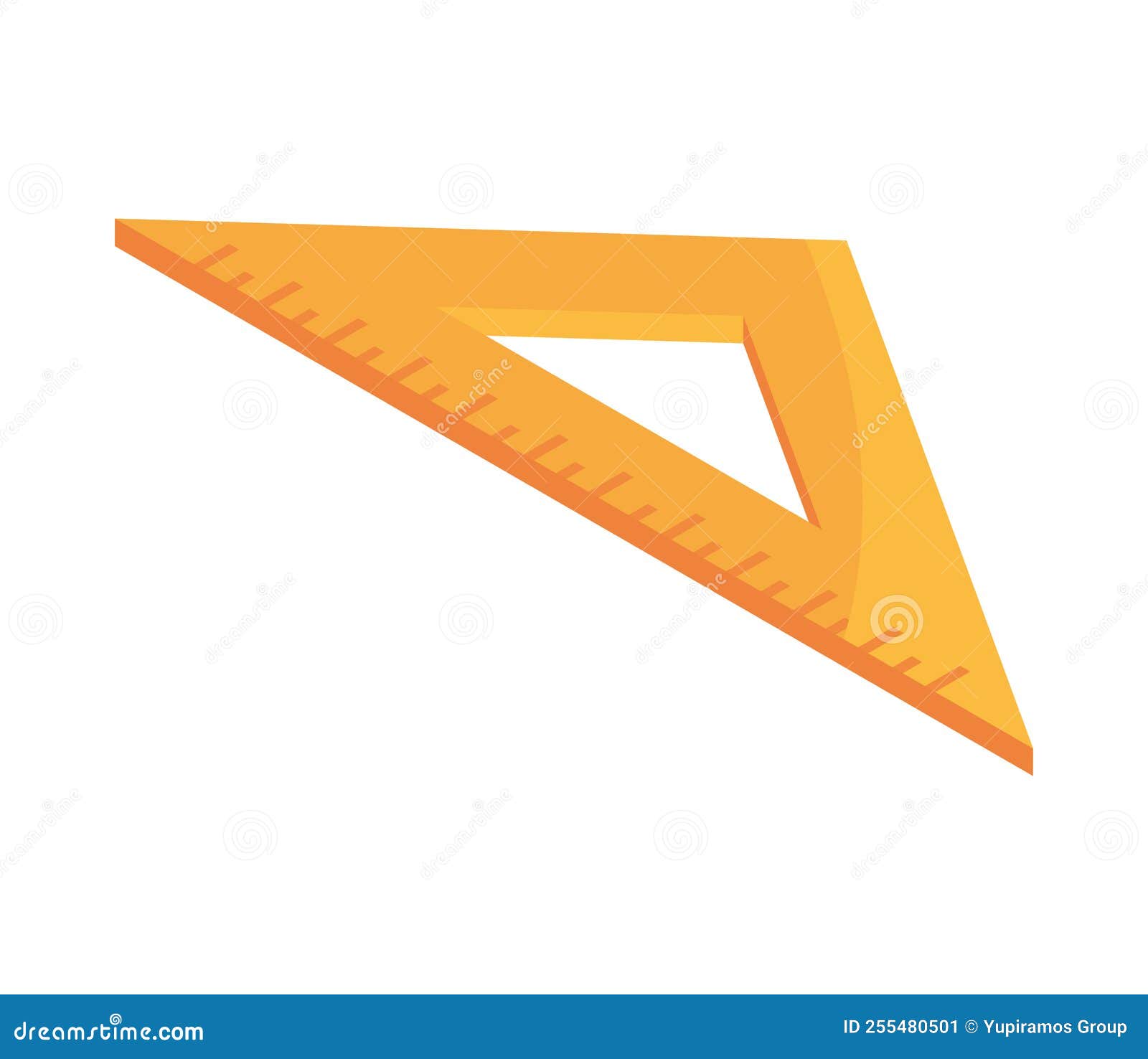 Isometric School Triangle Ruler Stock Vector - Illustration of ...