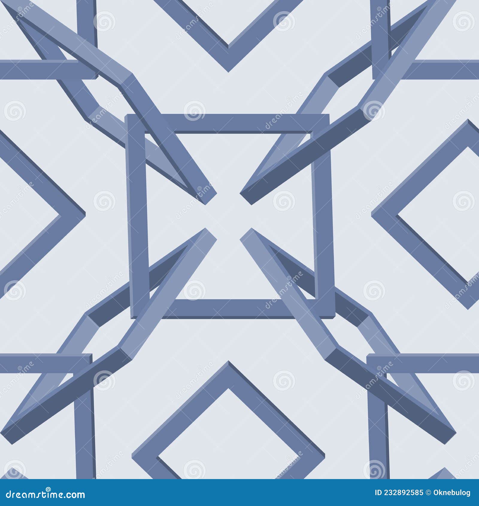 Isometric Seamless Pattern of Connected 3d Frames. Vector Illustration ...