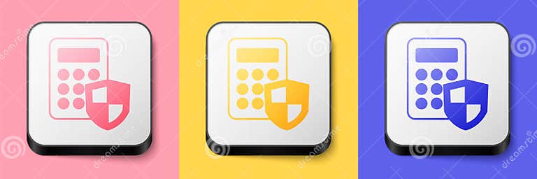 Isometric Security System Control Panel with Display Icon Isolated on ...