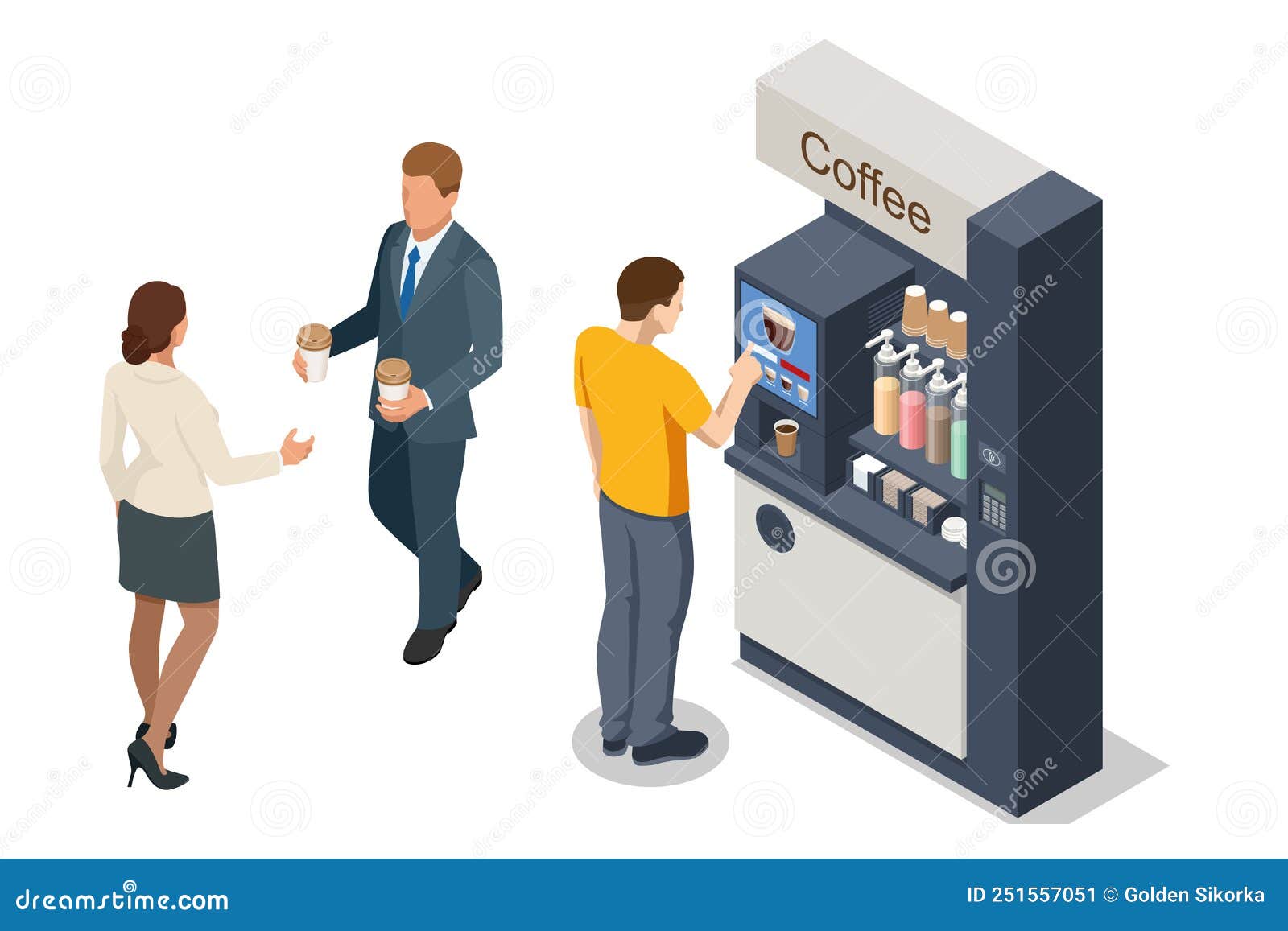 Isometric Self-service Coffee Machines Offer Consistent Quality Coffee ...