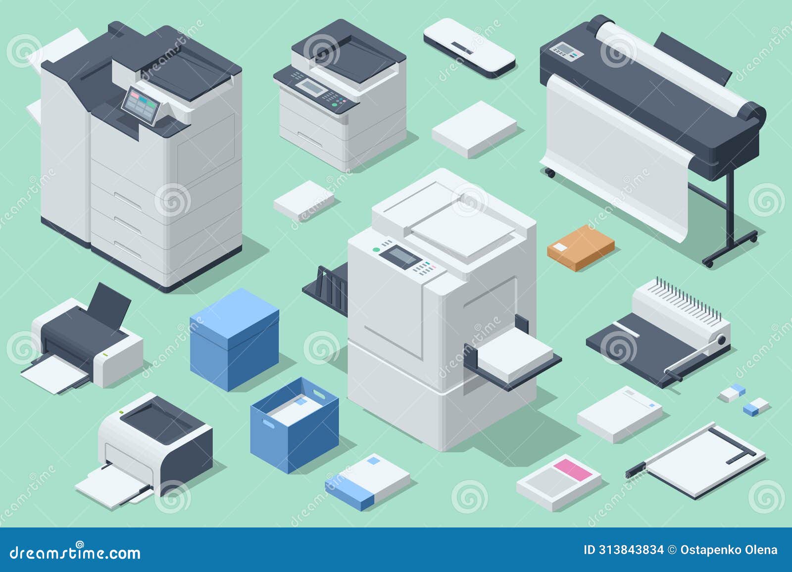 Business Laminator Machine Cartoon Vector Illustration | CartoonDealer ...