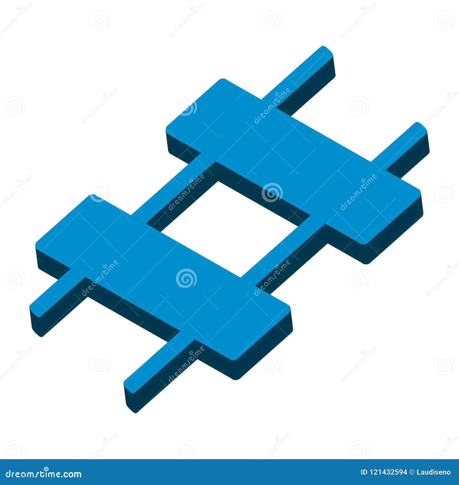 Isometric Sharp Key Signature Musical Note Stock Vector - Illustration ...