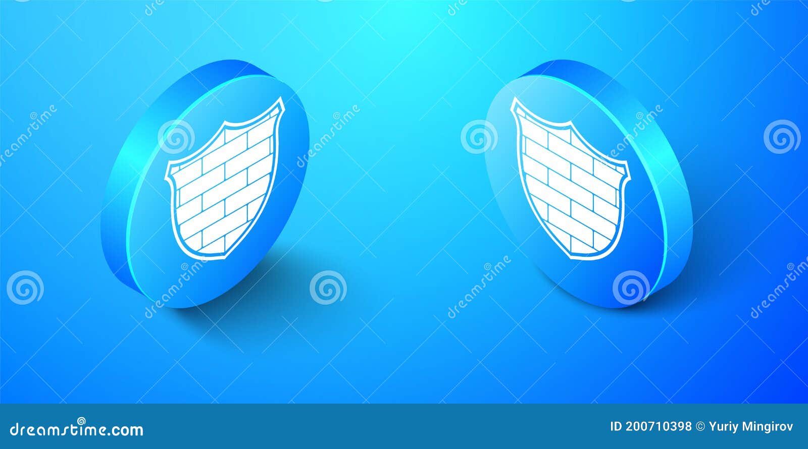 Firewall Logo. Protection Logo.Cyber Security Emblem. Cartoon Vector ...