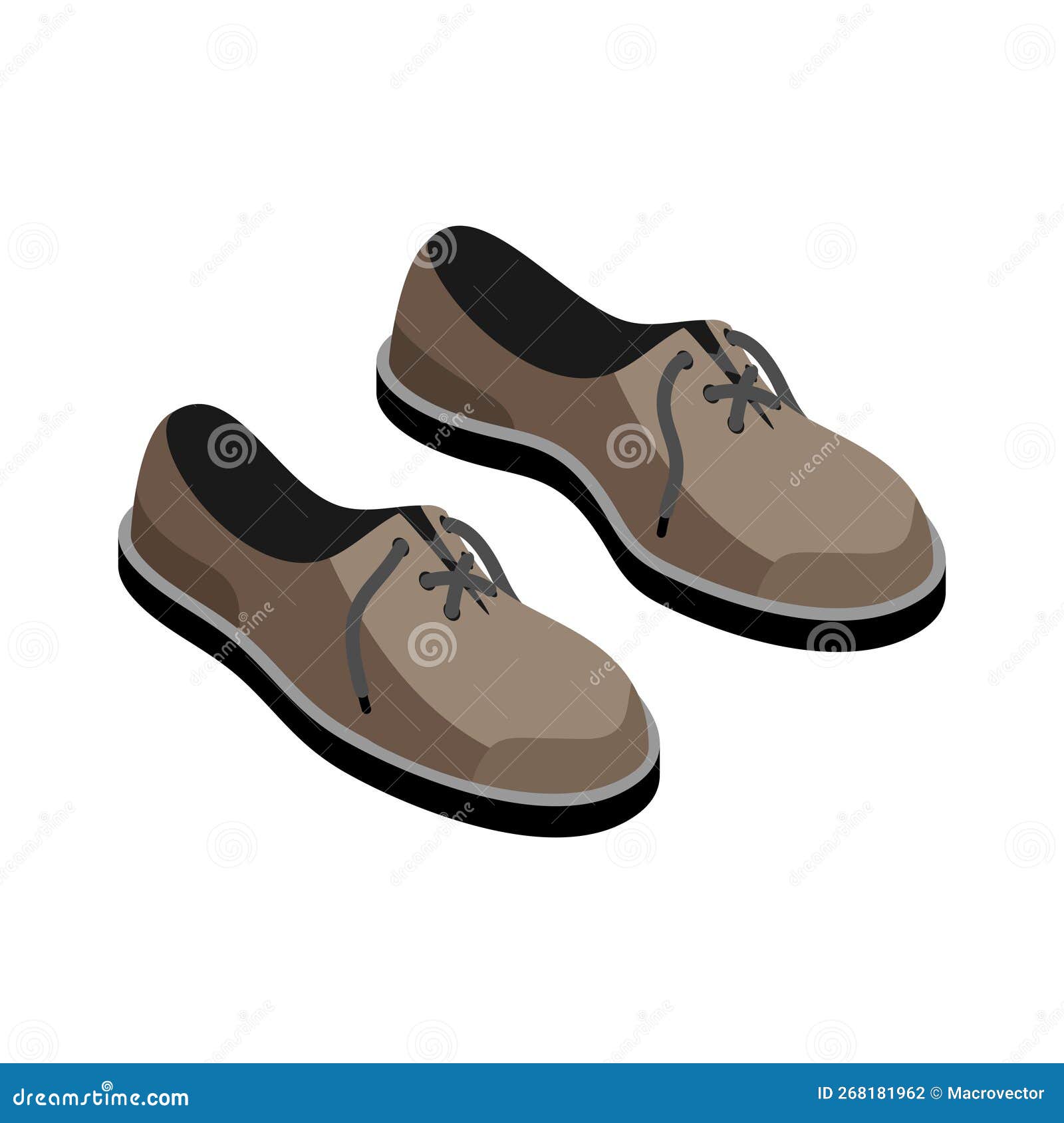 Isometric Leather Shoes Composition Stock Vector - Illustration of ...